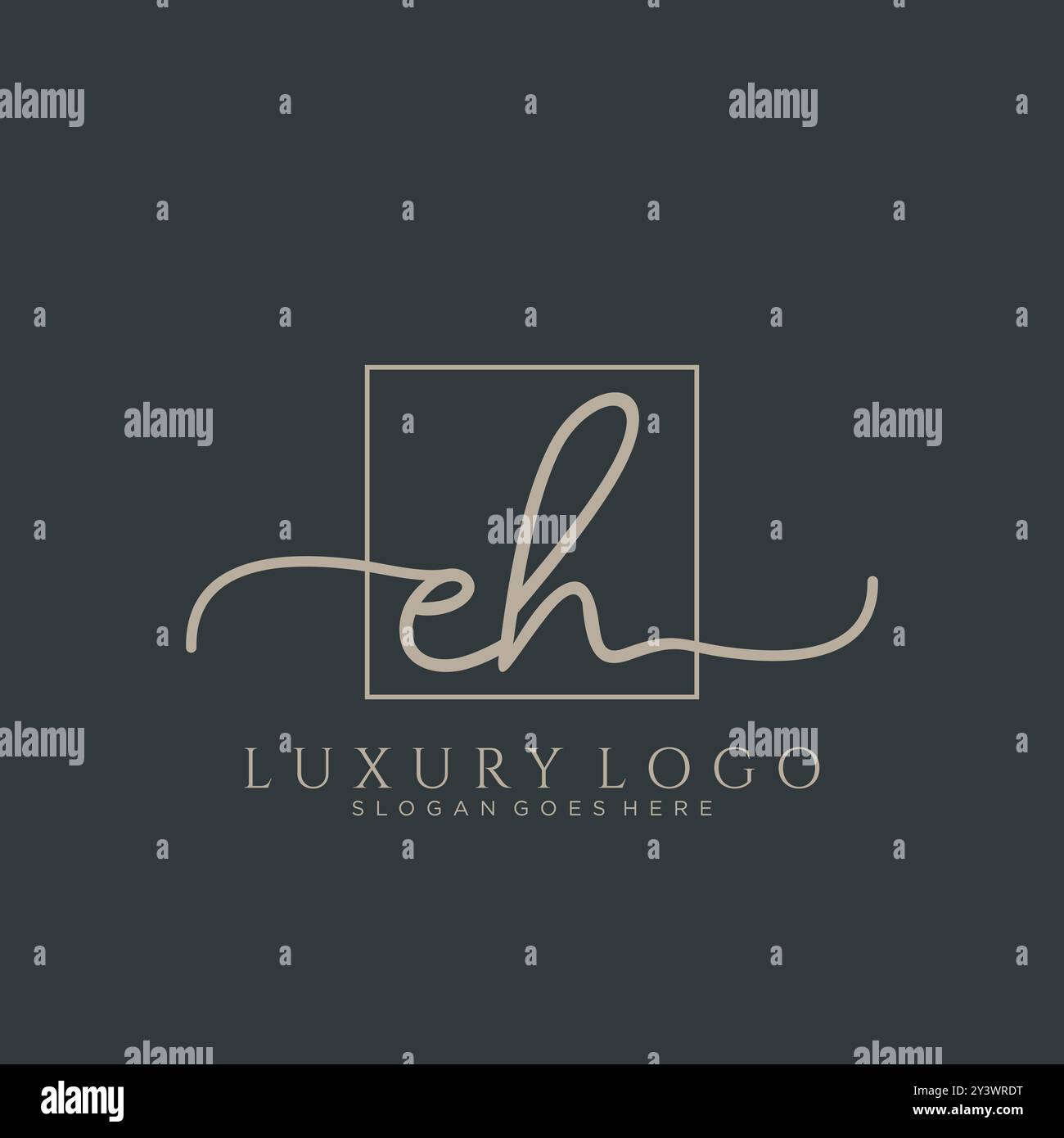 Eh initials logo hi-res stock photography and images - Alamy