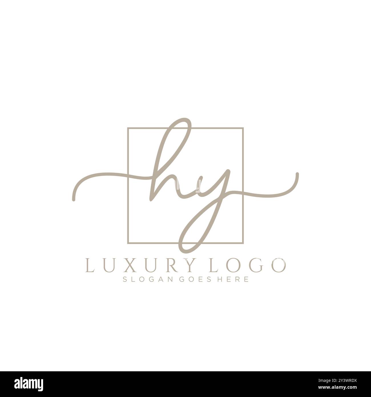 HY Initial handwriting logo design Stock Vector Image & Art - Alamy