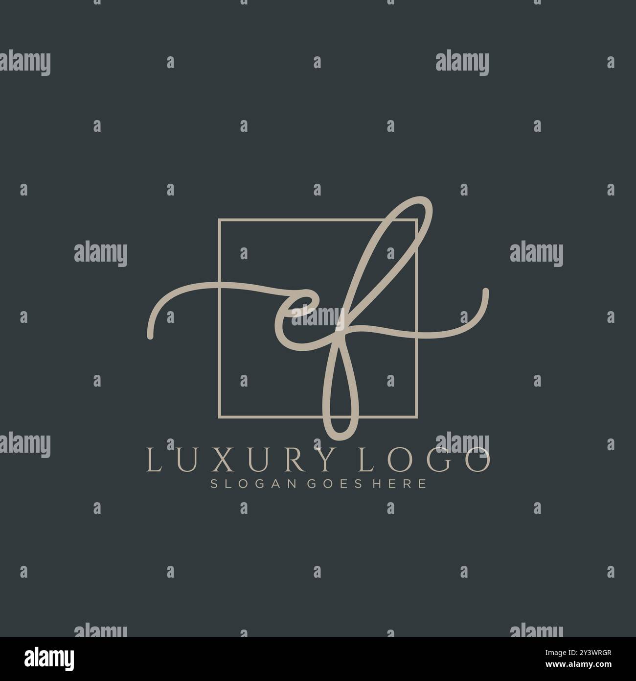 Ef initials logo Stock Vector Images - Alamy