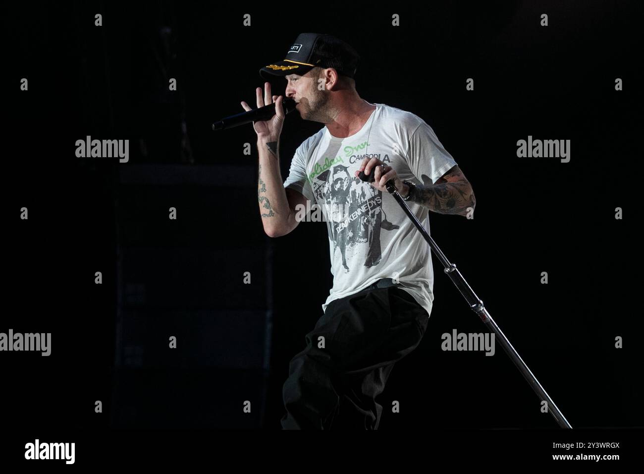 Singer Ryan Tedder of the American rock band OneRepublic performs ...