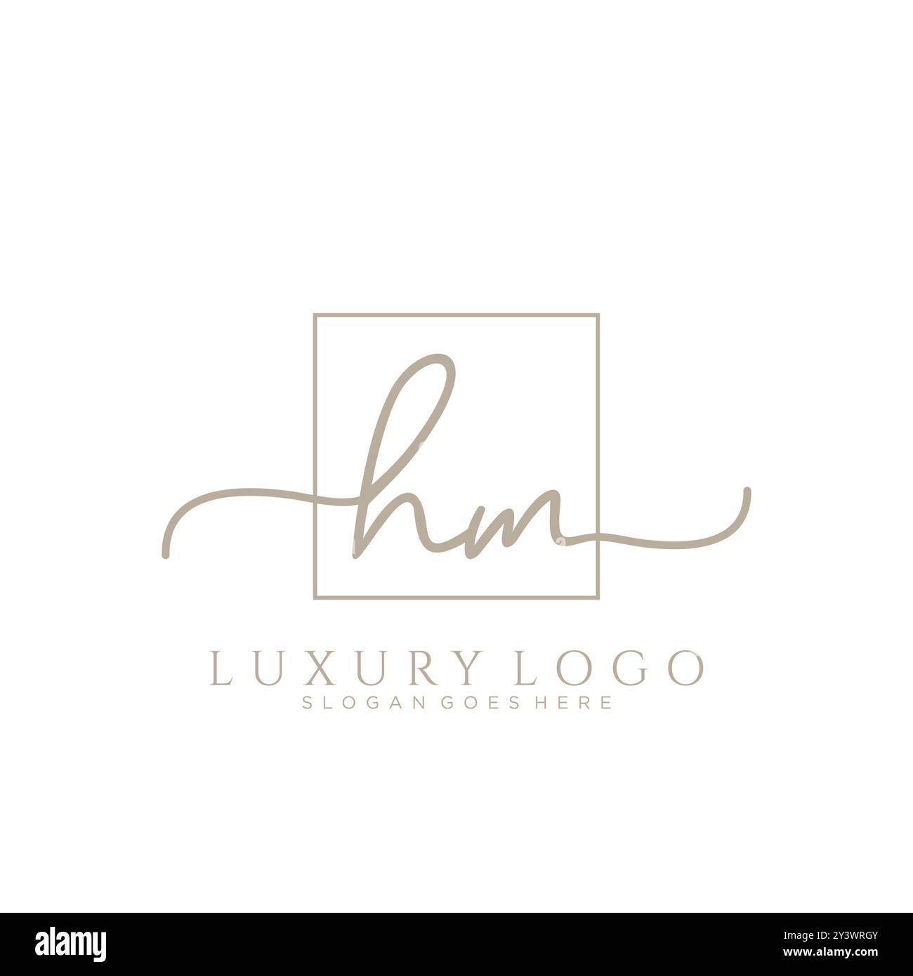 Hm initials logo Stock Vector Images - Alamy
