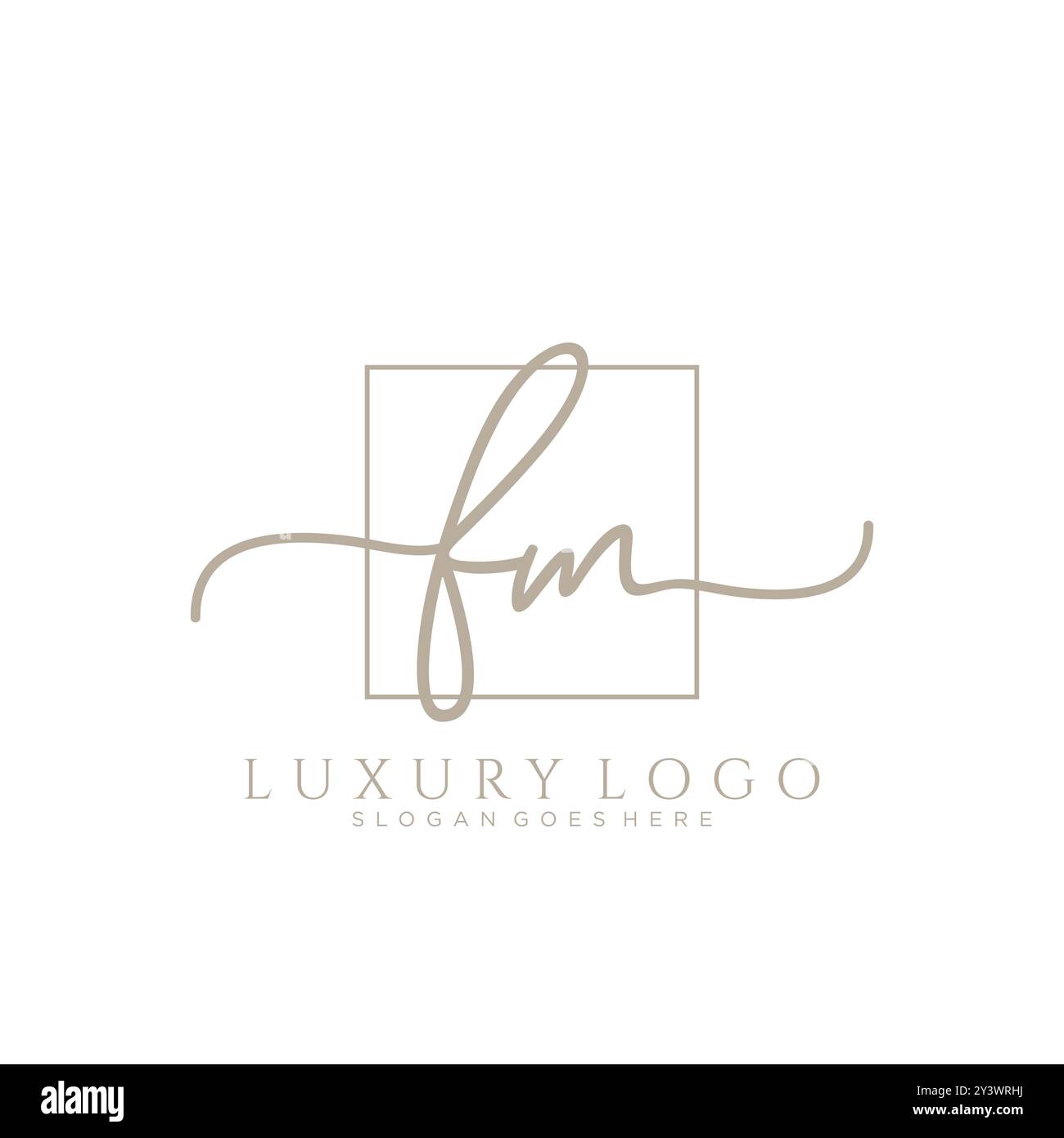 Fm initials logo Cut Out Stock Images & Pictures - Alamy