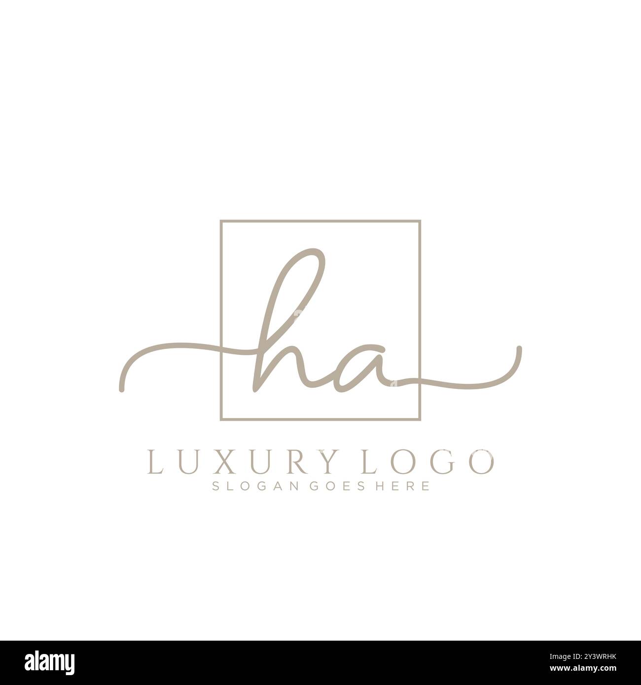 Ha initials logo hi-res stock photography and images - Alamy