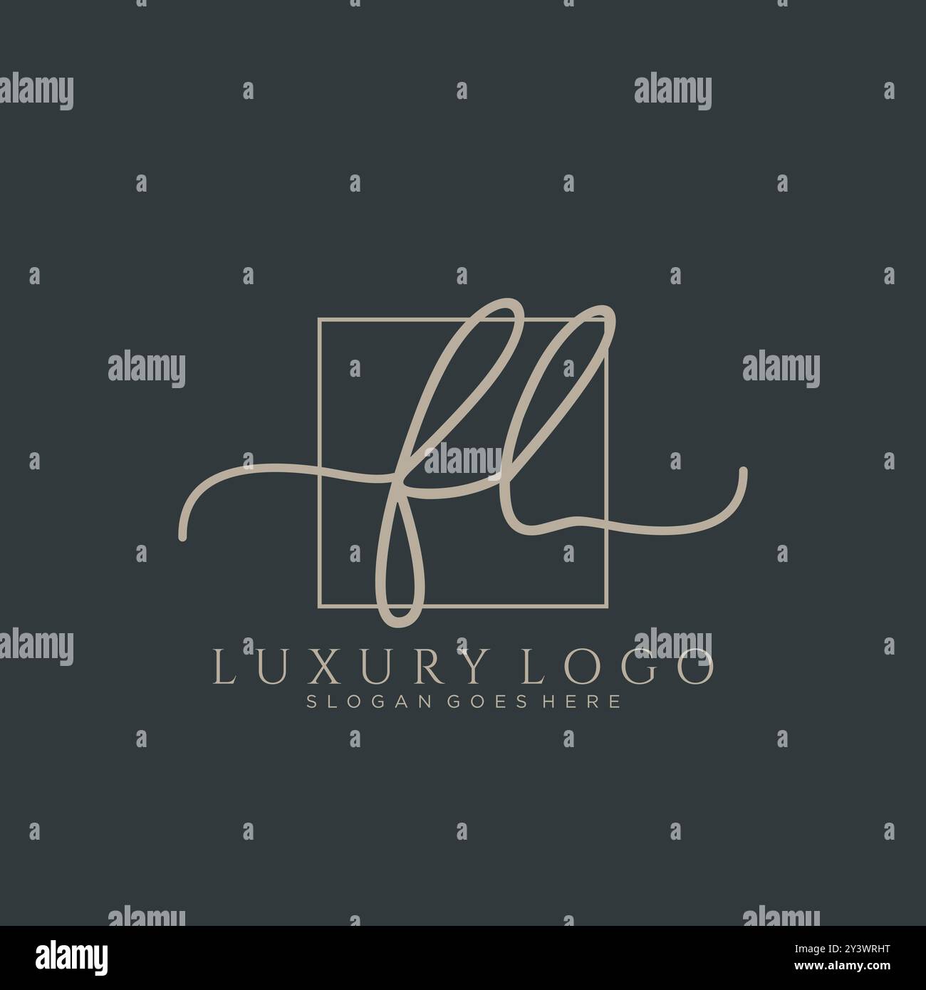 Fl initials logo Stock Vector Images - Alamy