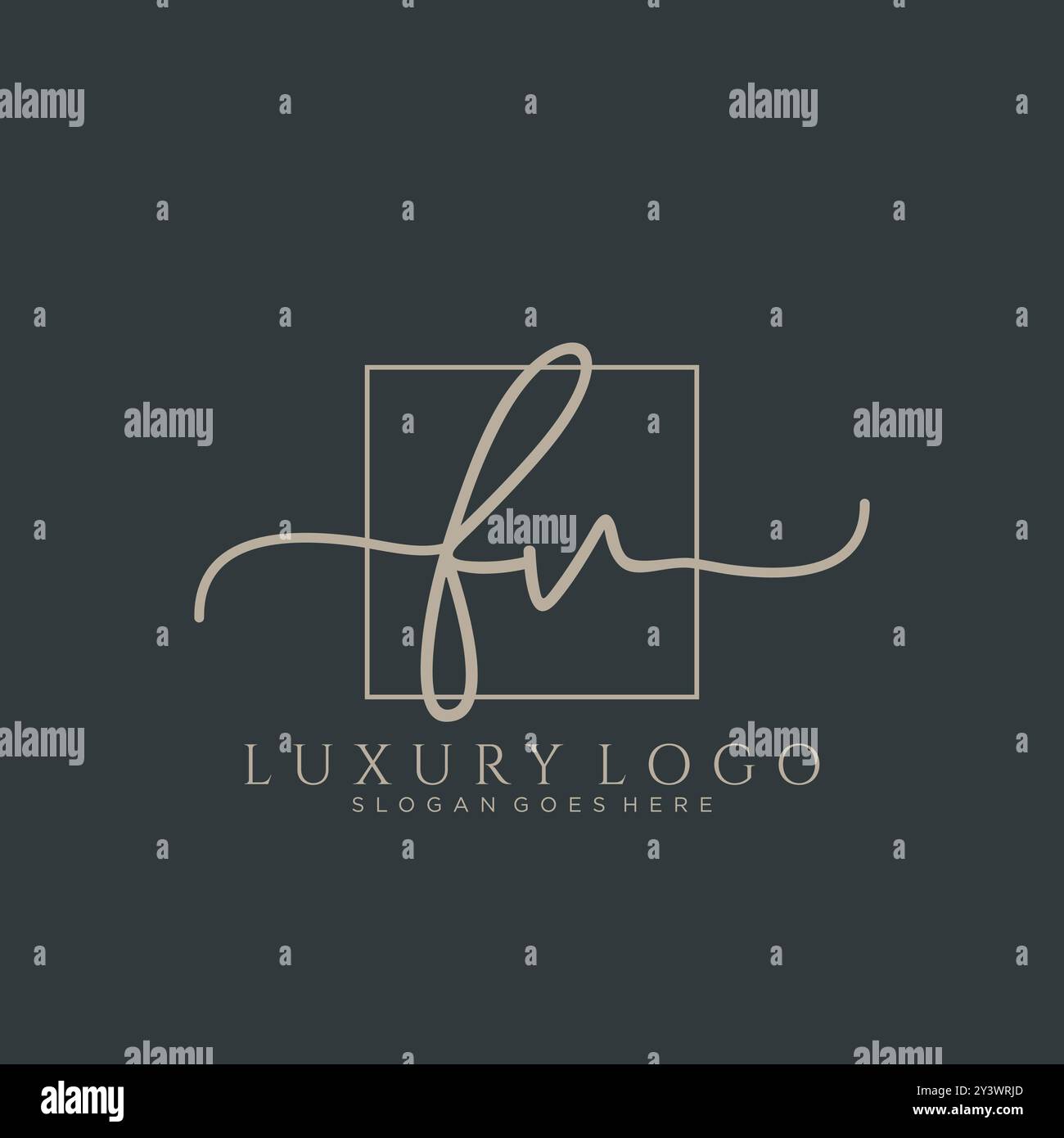 Fv letter design hi-res stock photography and images - Alamy