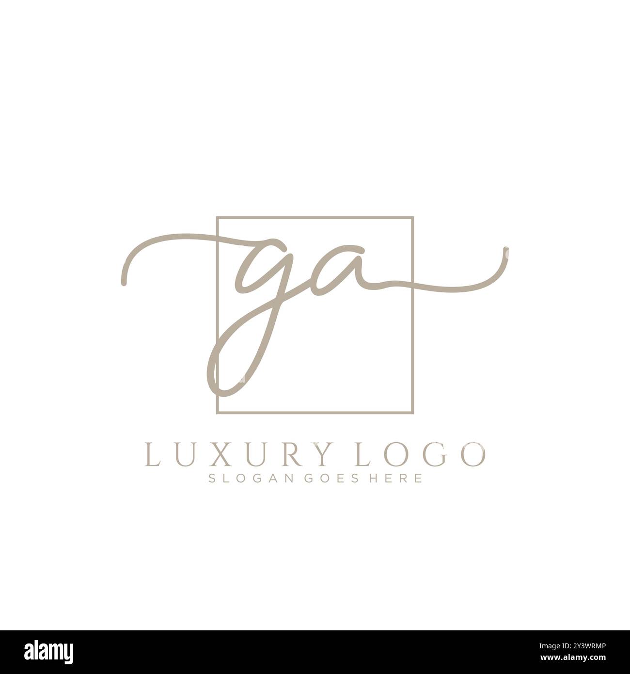 Ga initials logo Stock Vector Images - Alamy