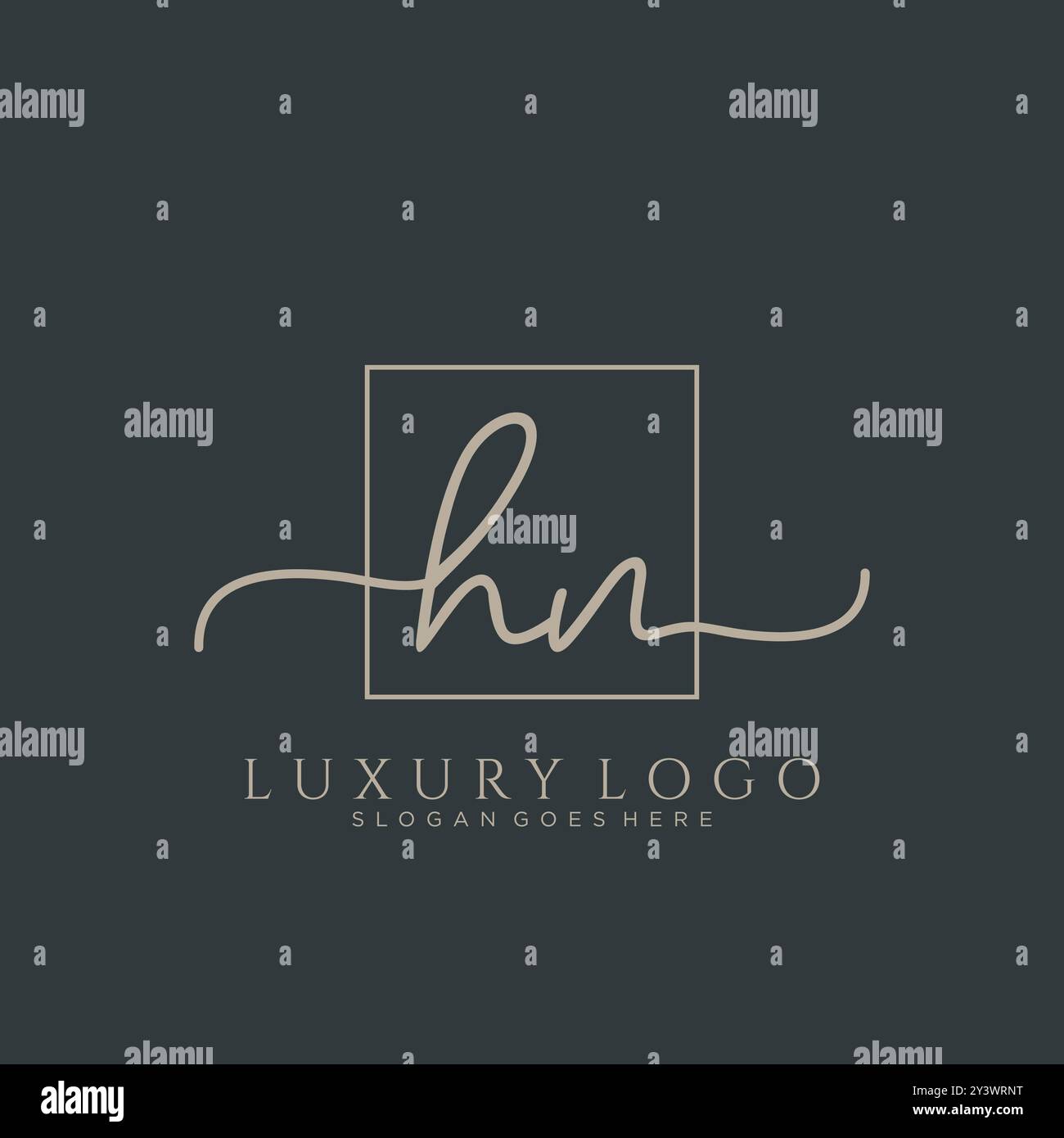 HN Initial handwriting logo design Stock Vector Image & Art - Alamy