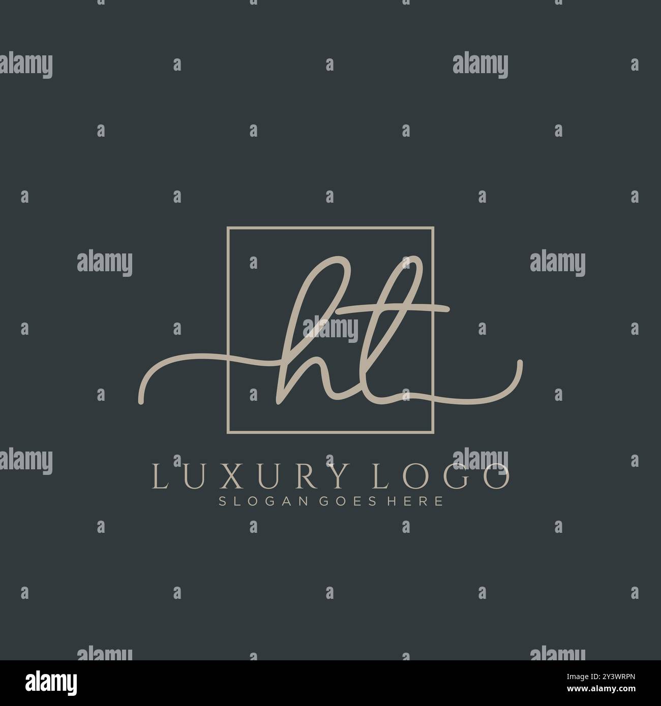 HT Initial handwriting logo design Stock Vector Image & Art - Alamy