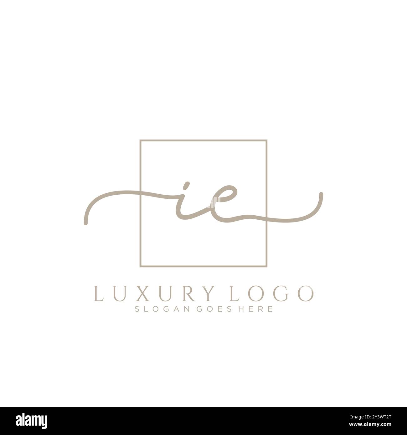 Ie letter logo design Cut Out Stock Images & Pictures - Alamy