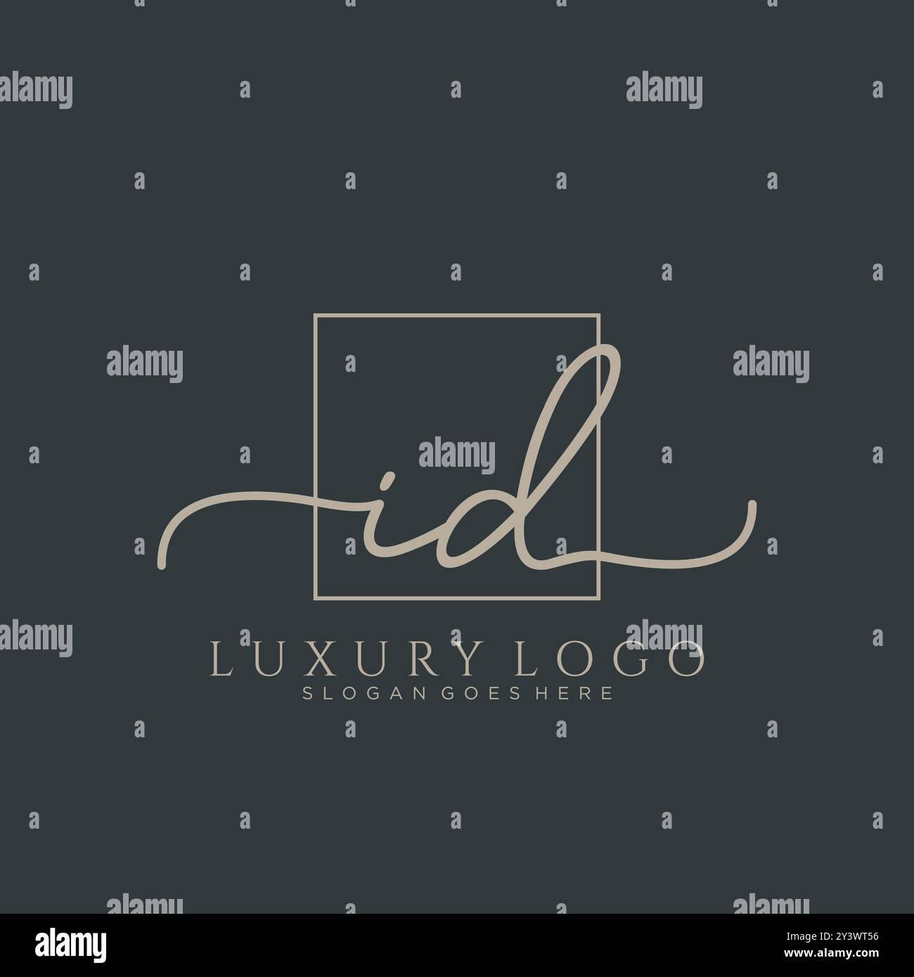 Id initials logo Stock Vector Images - Alamy