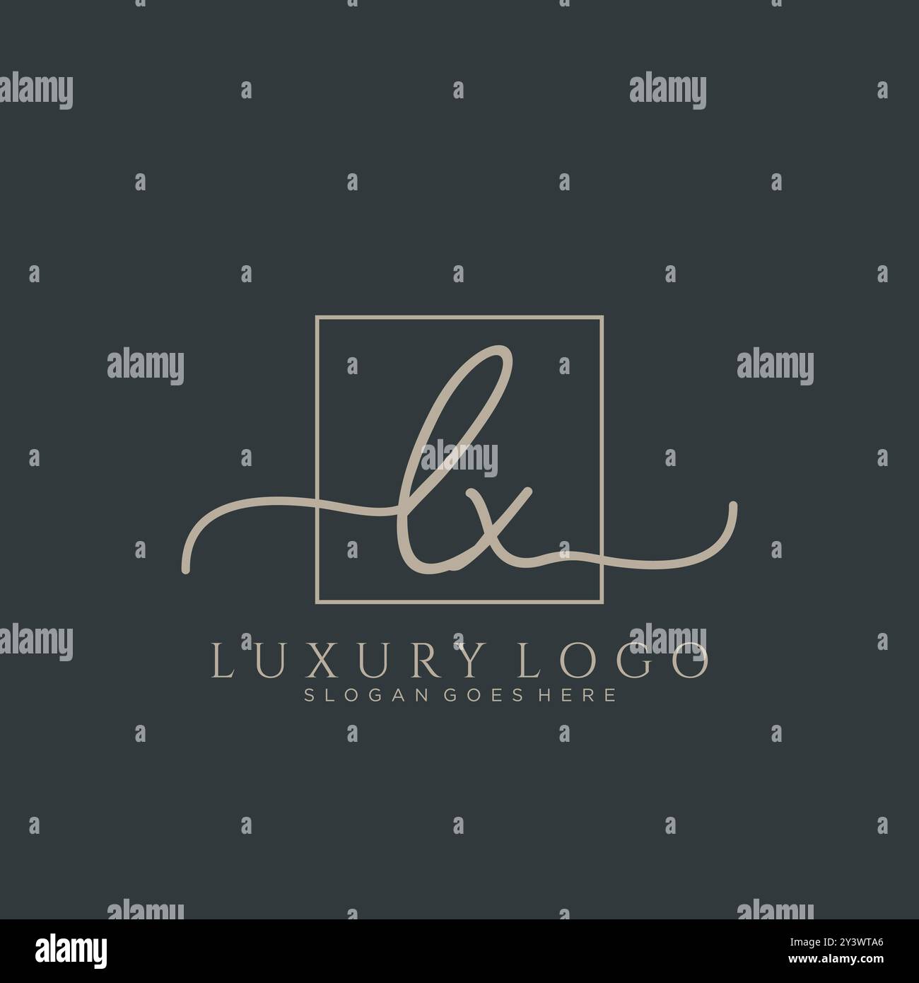 Initial lx logo hi-res stock photography and images - Alamy