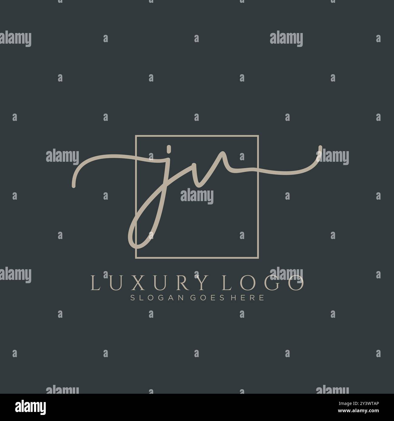 Jv initials logo hi-res stock photography and images - Alamy