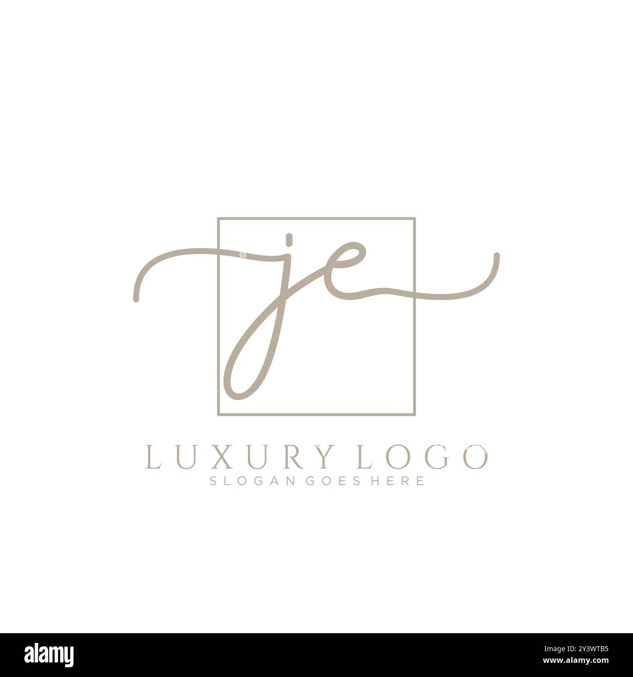 Je initials logo Stock Vector Images - Alamy