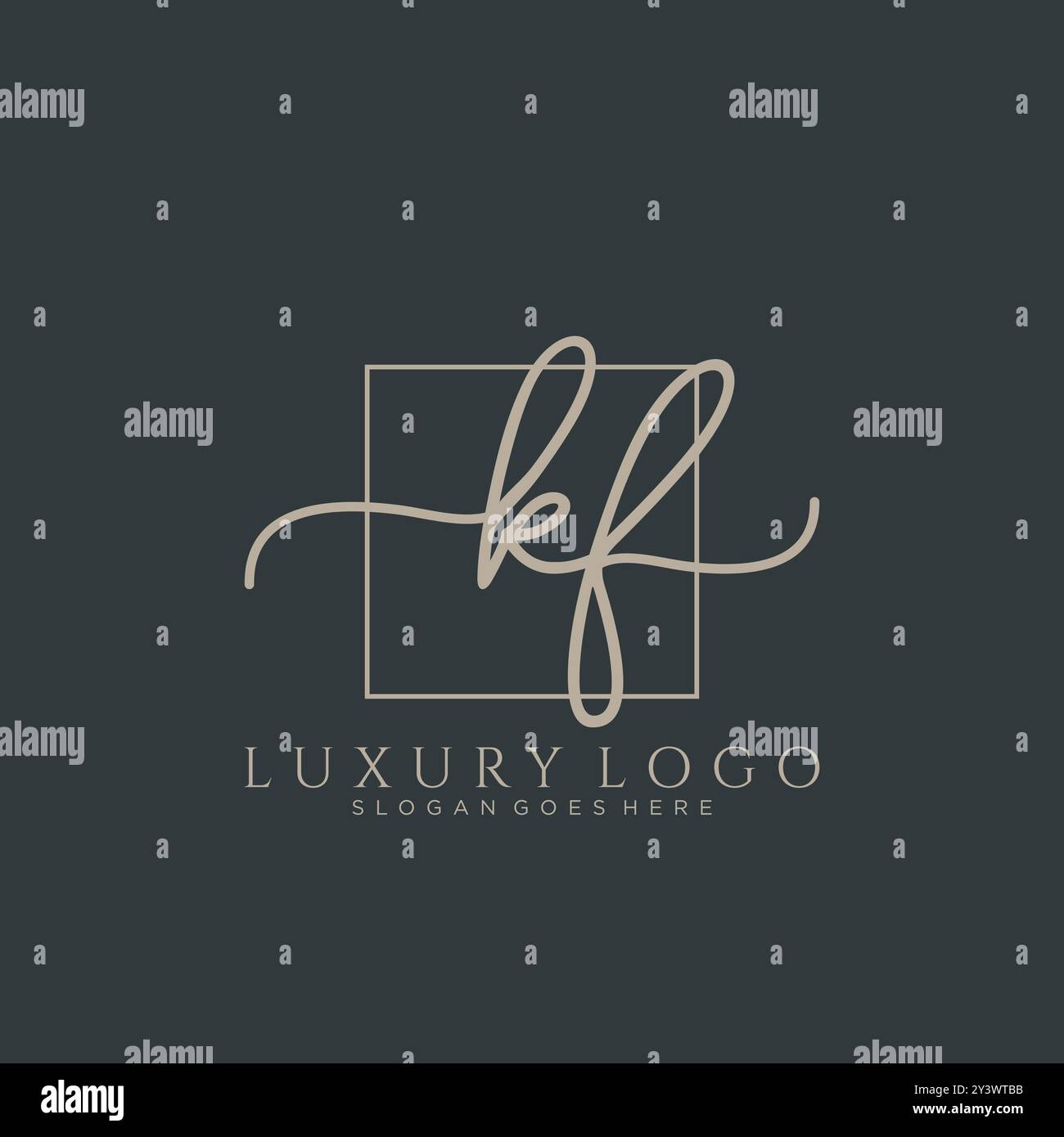 Kf letter design hi-res stock photography and images - Alamy