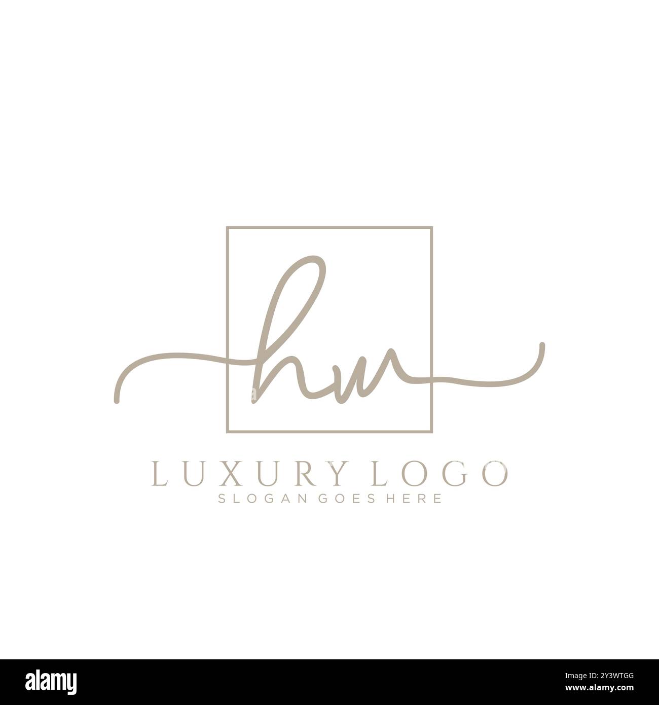 Initial hw Stock Vector Images - Alamy
