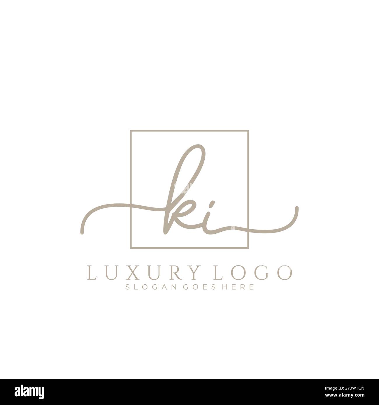 Ki logo design business Cut Out Stock Images & Pictures - Alamy