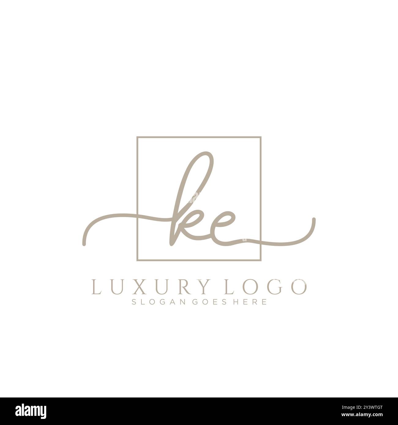 KE Initial handwriting logo design Stock Vector Image & Art - Alamy