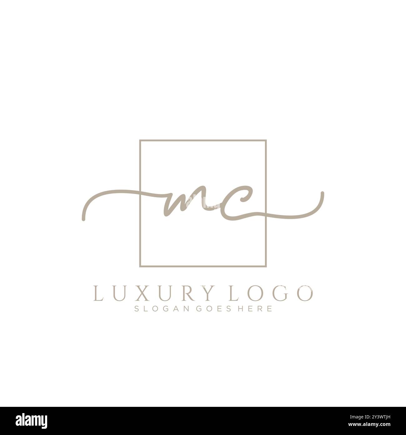 Mc initials logo hi-res stock photography and images - Alamy