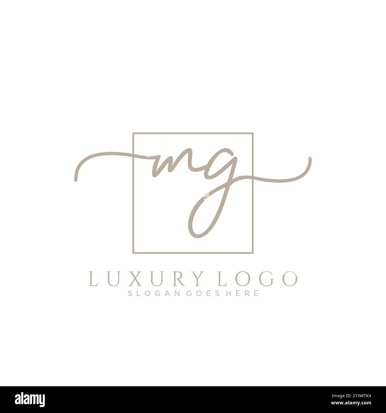 MG Initial handwriting logo design Stock Vector Image & Art - Alamy