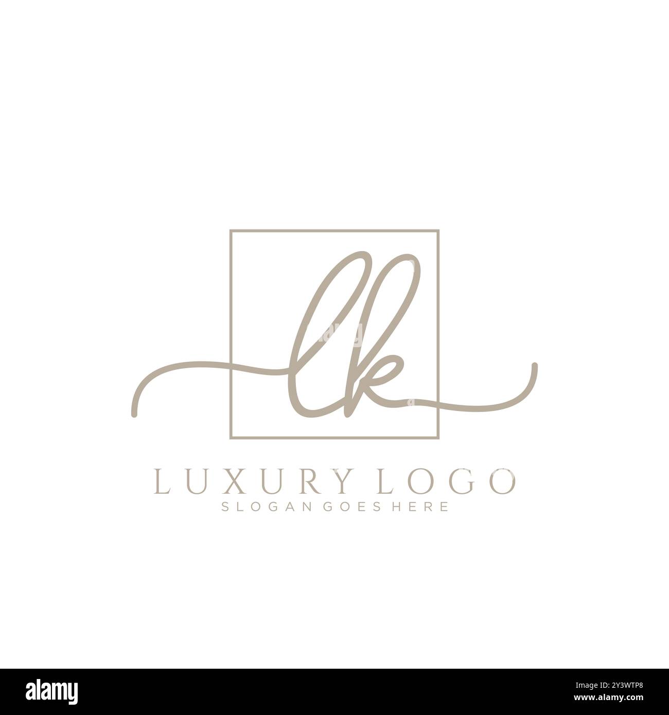 LK Initial handwriting logo design Stock Vector Image & Art - Alamy