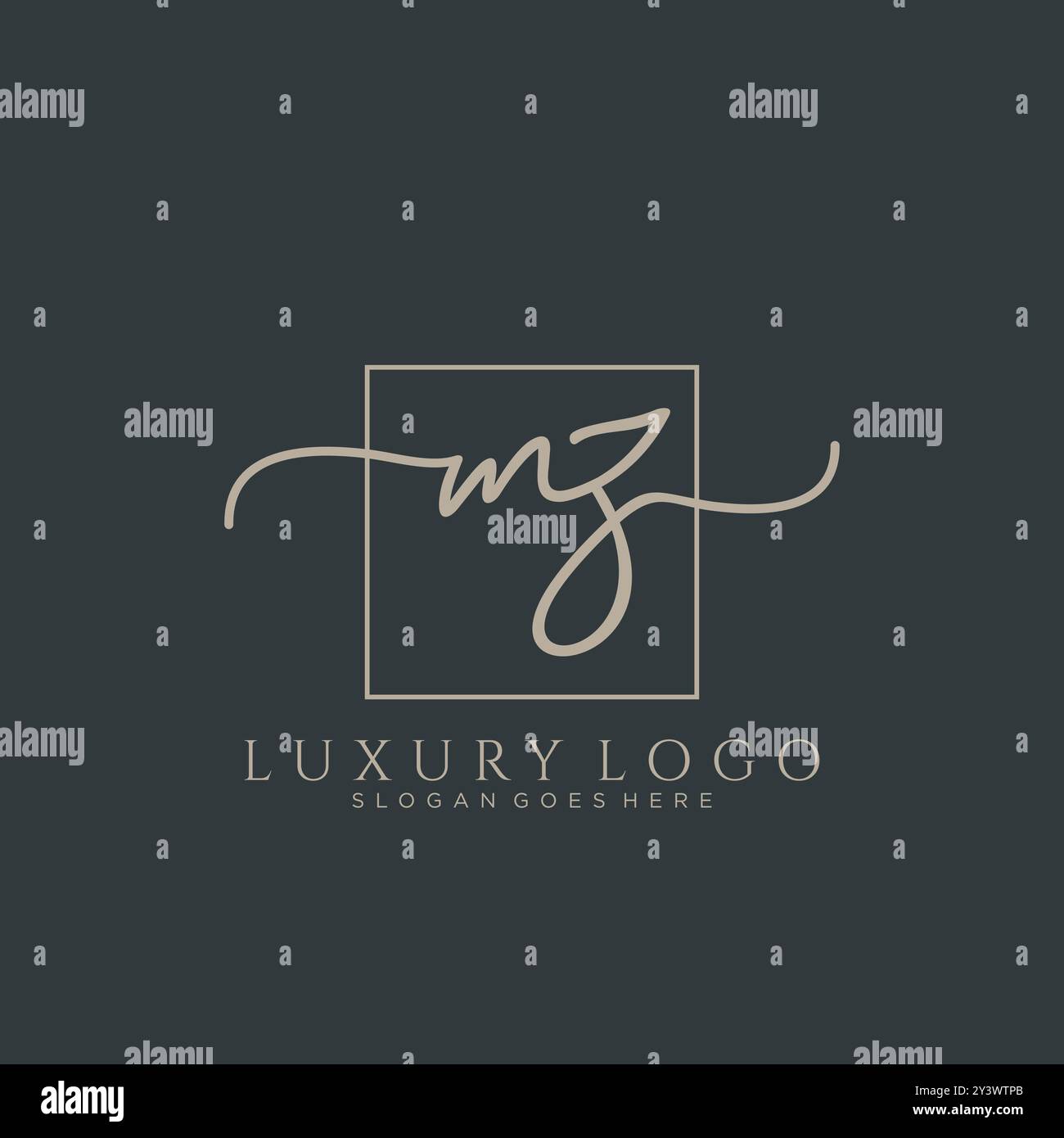 Initial mz logo hi-res stock photography and images - Alamy