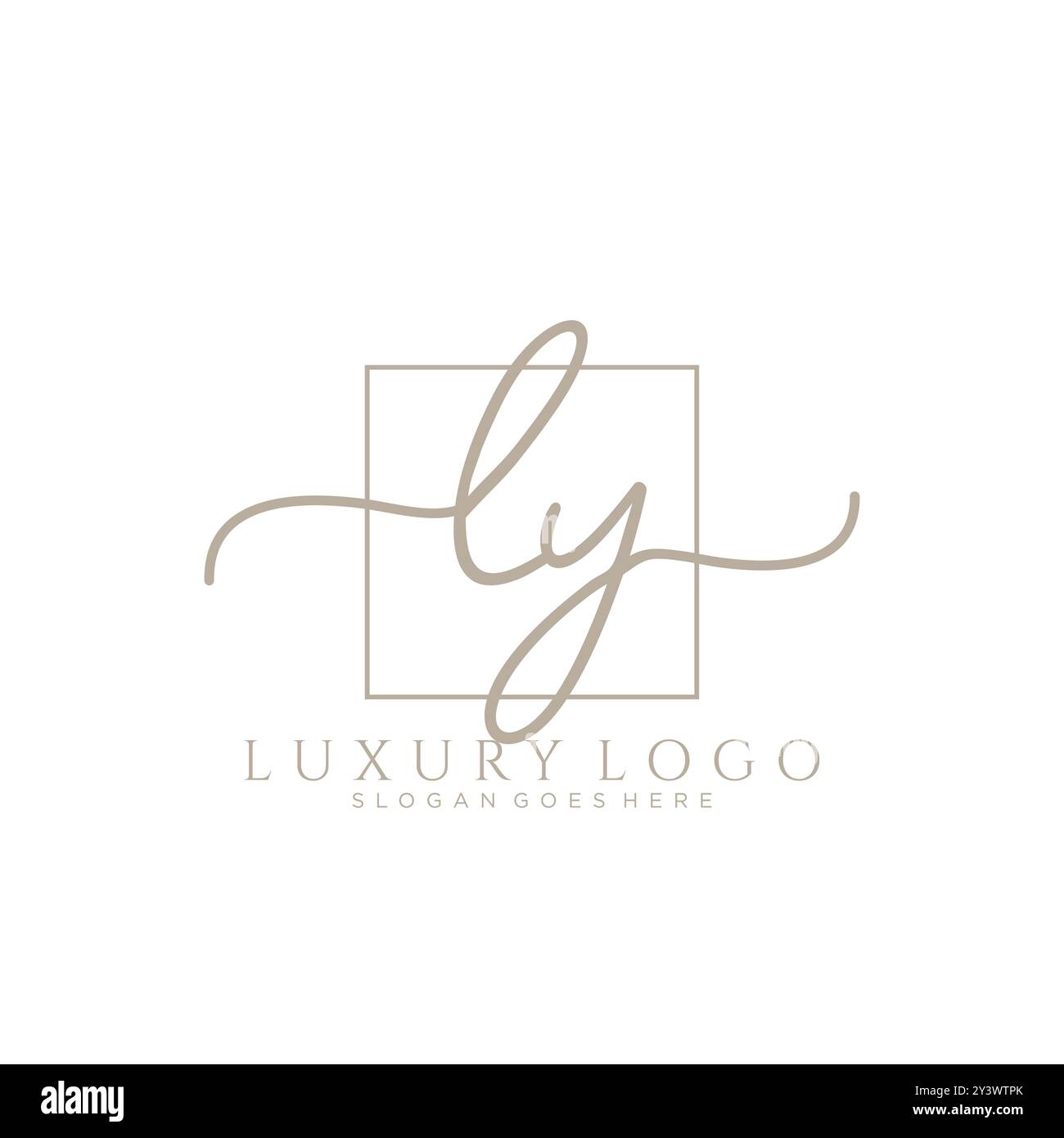 LY Initial handwriting logo design Stock Vector Image & Art - Alamy