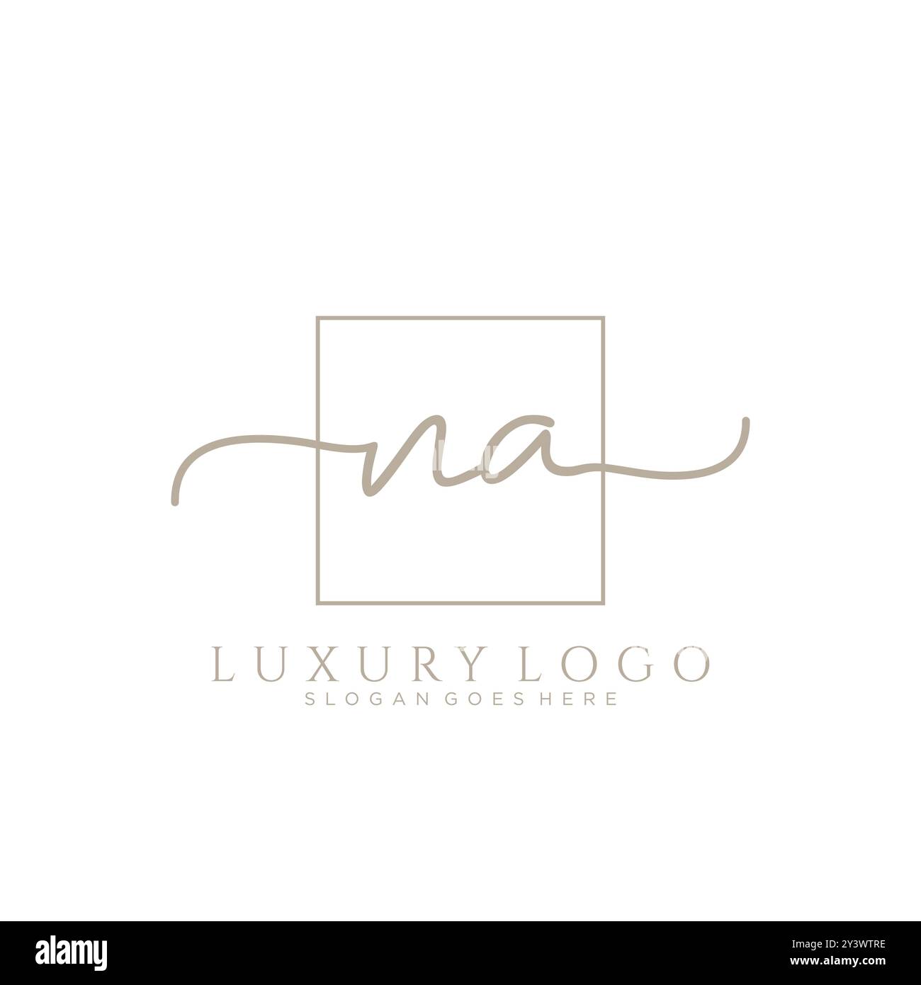 NA Initial handwriting logo design Stock Vector Image & Art - Alamy