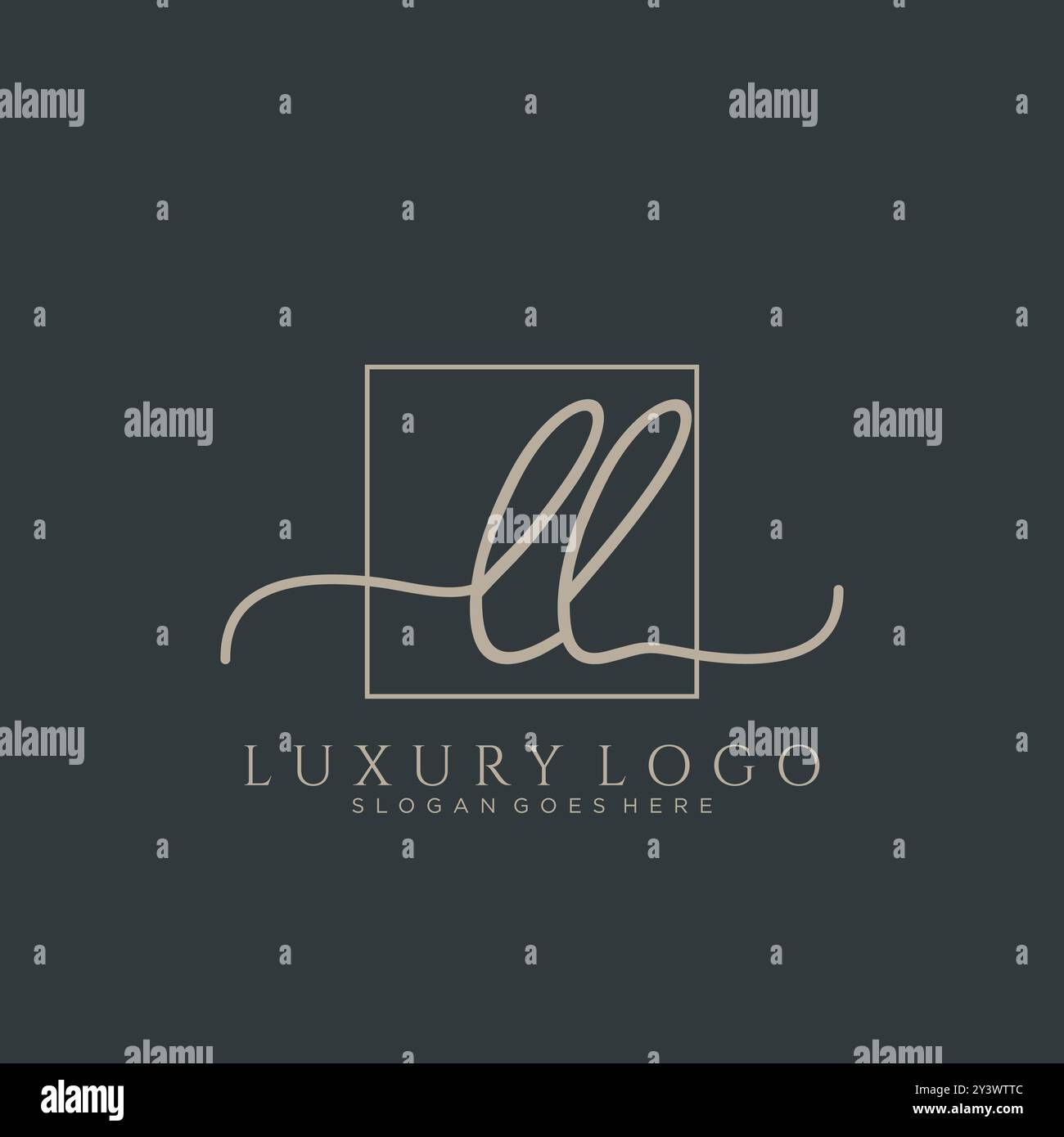 Ll initials logo hi-res stock photography and images - Alamy