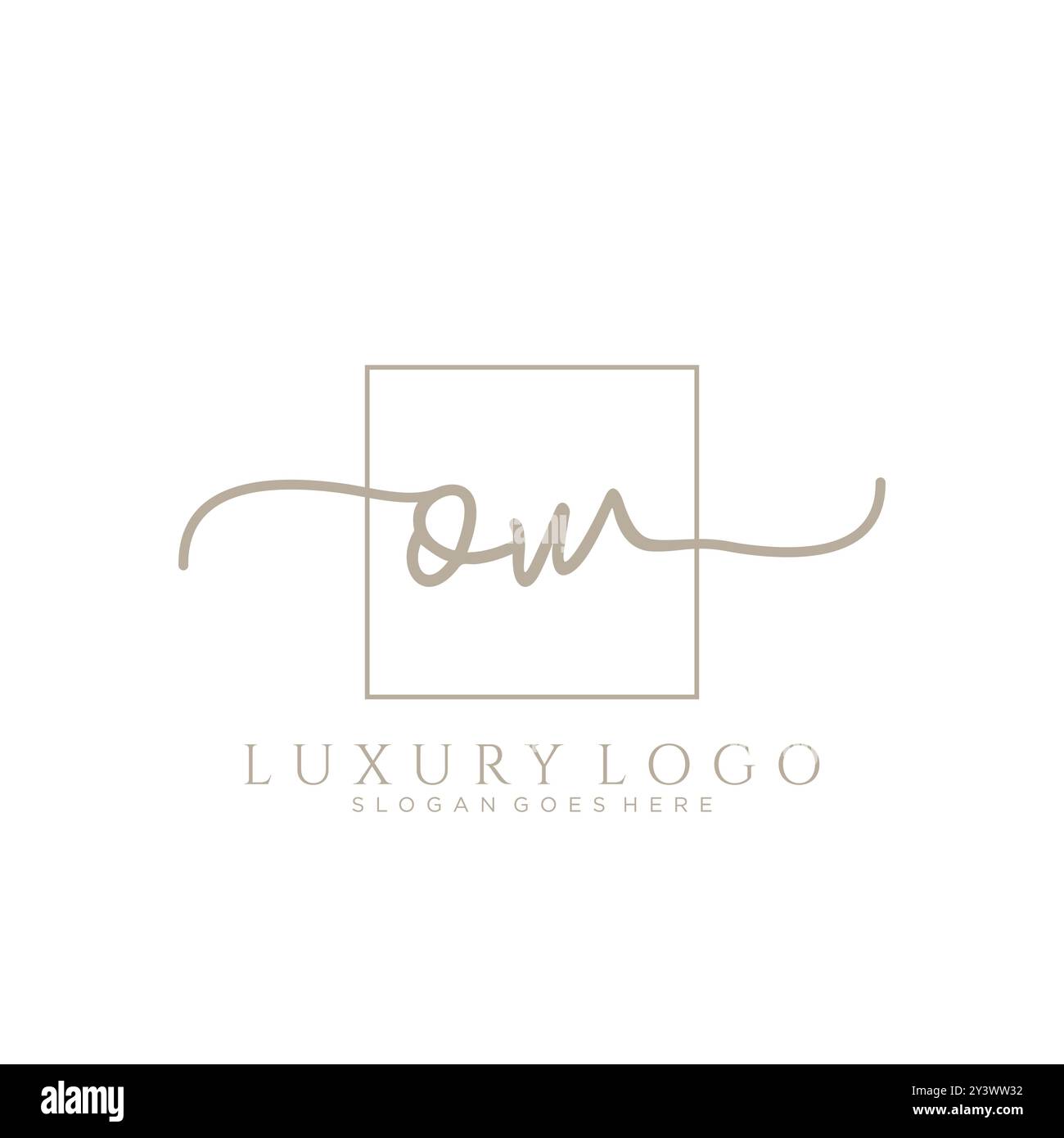 Initial letter ow Stock Vector Images - Alamy