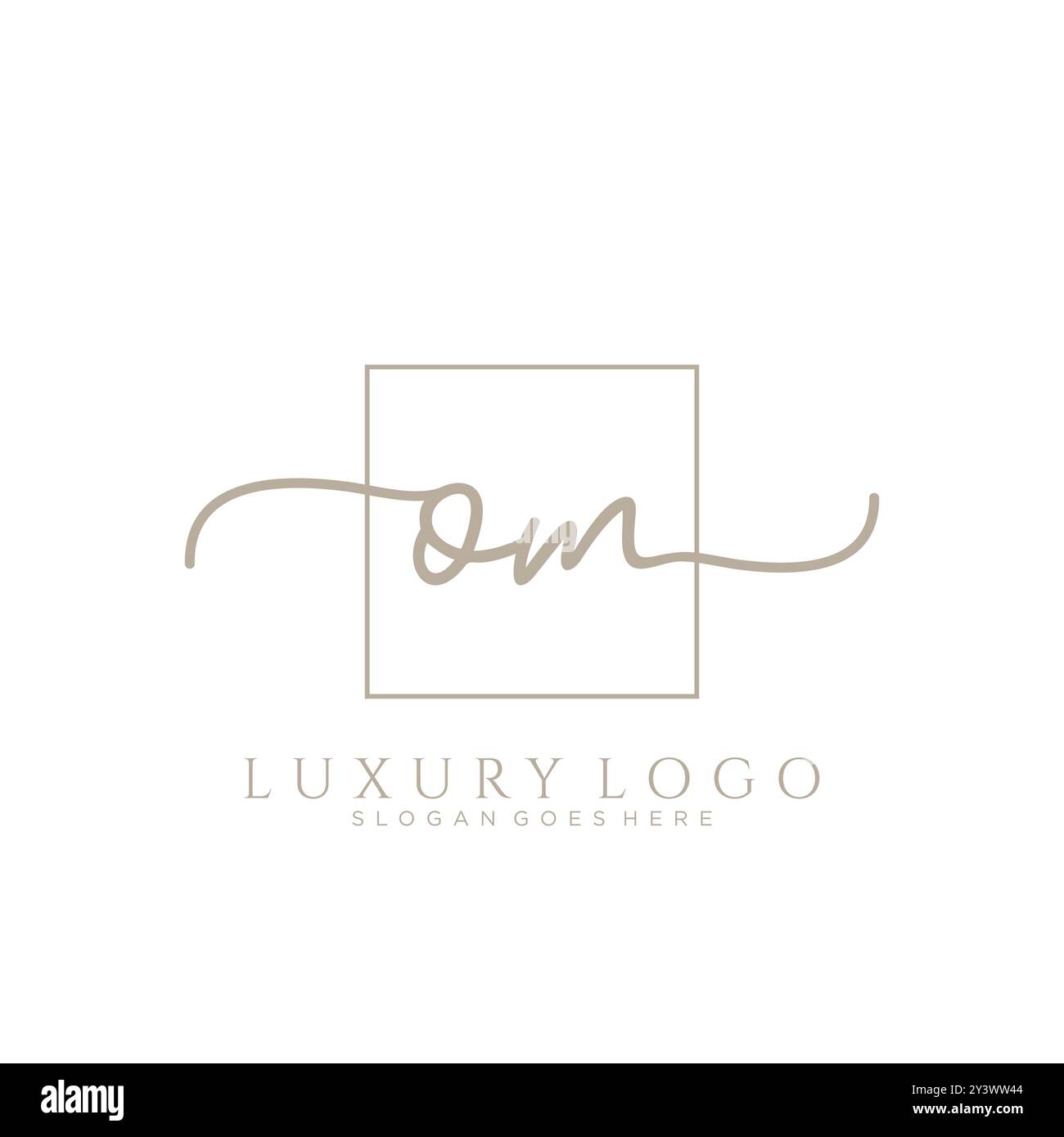 Om initial Stock Vector Images - Alamy