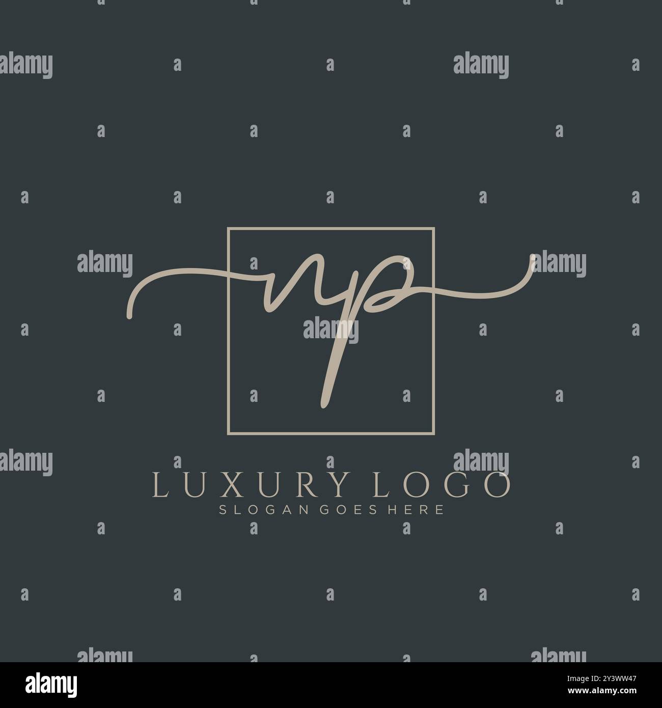 Np letter design Stock Vector Images - Alamy