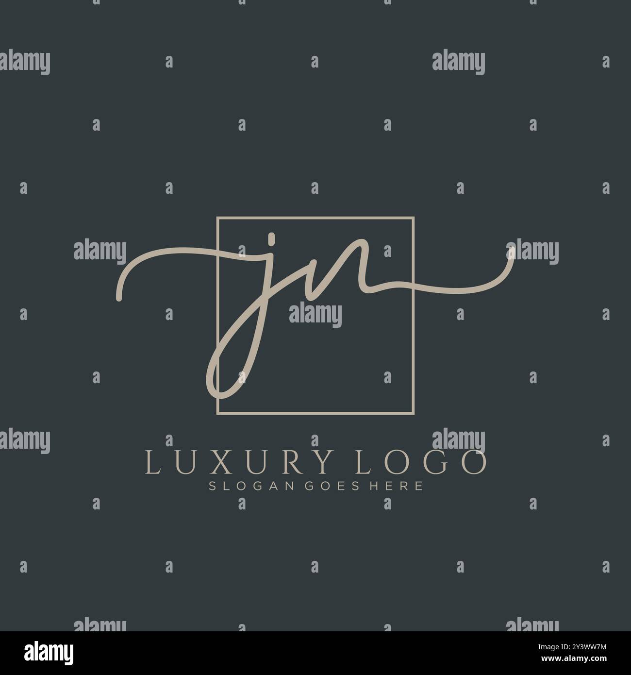 JN Initial handwriting logo design Stock Vector Image & Art - Alamy