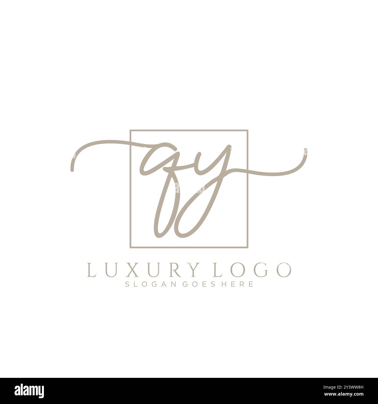 Qy initials logo hi-res stock photography and images - Alamy