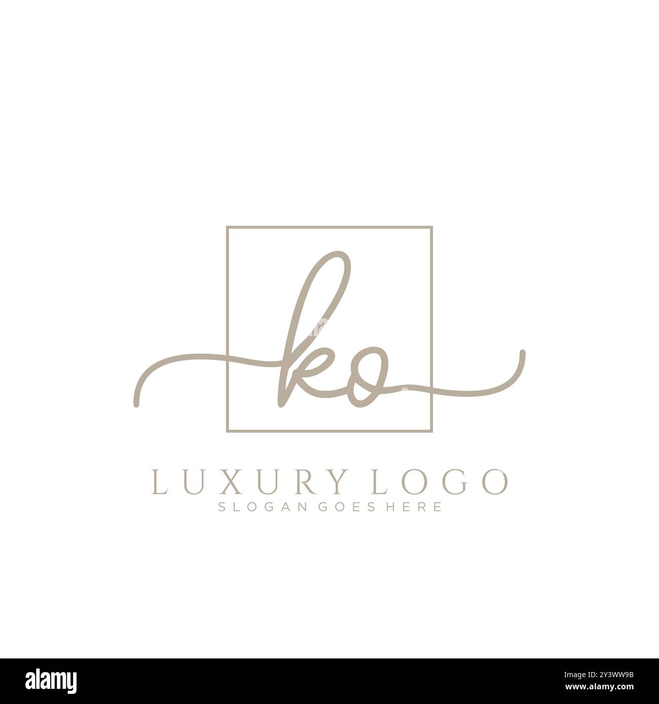 Ko letter design Stock Vector Images - Alamy