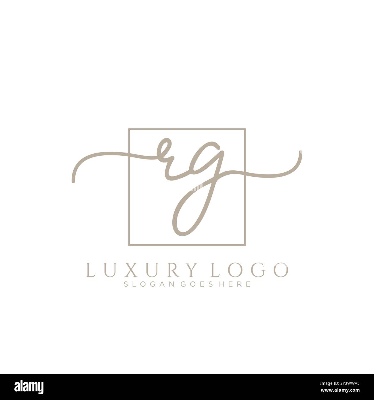 Rg initials logo hi-res stock photography and images - Alamy