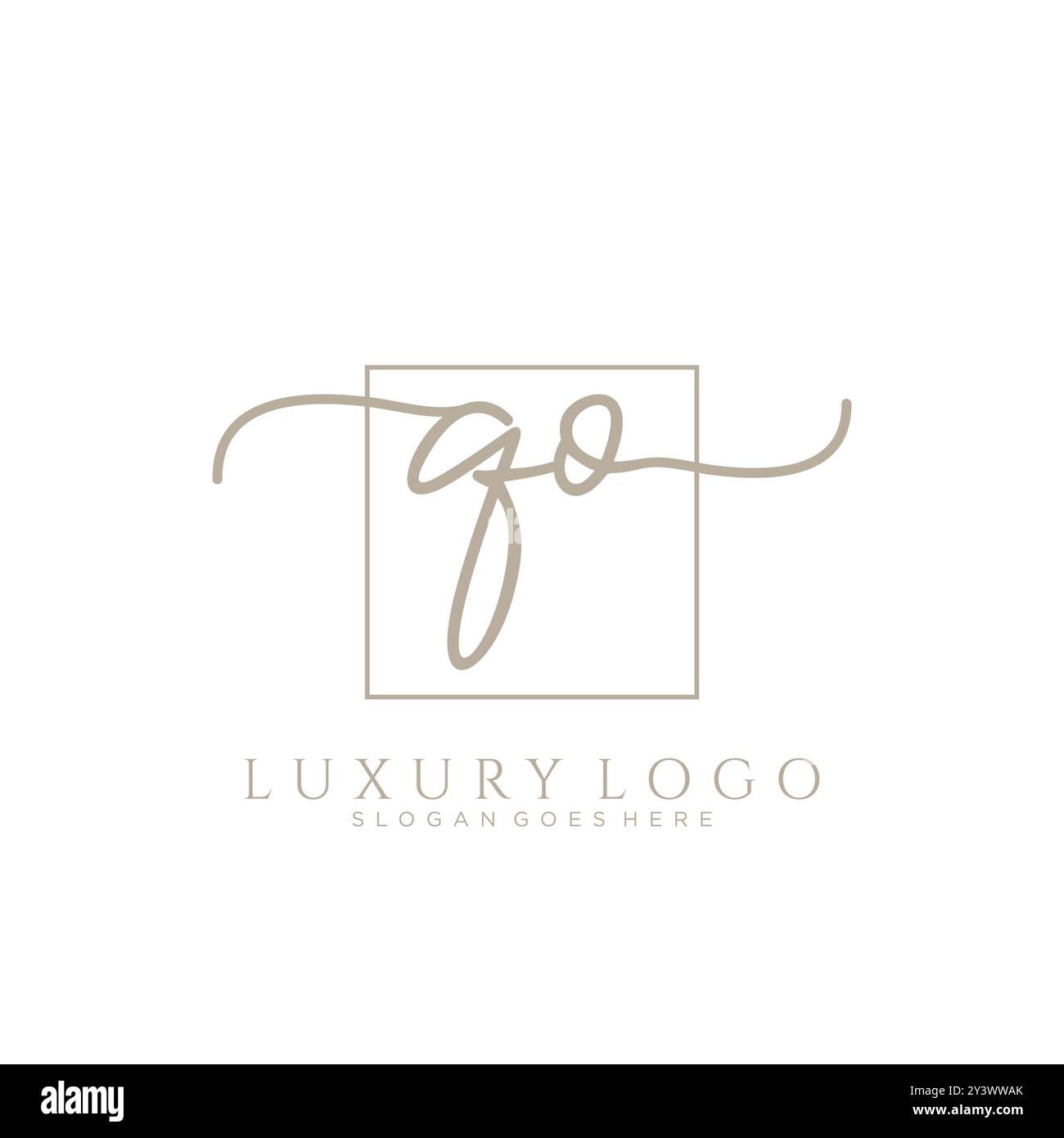 Qo initials logo Cut Out Stock Images & Pictures - Alamy