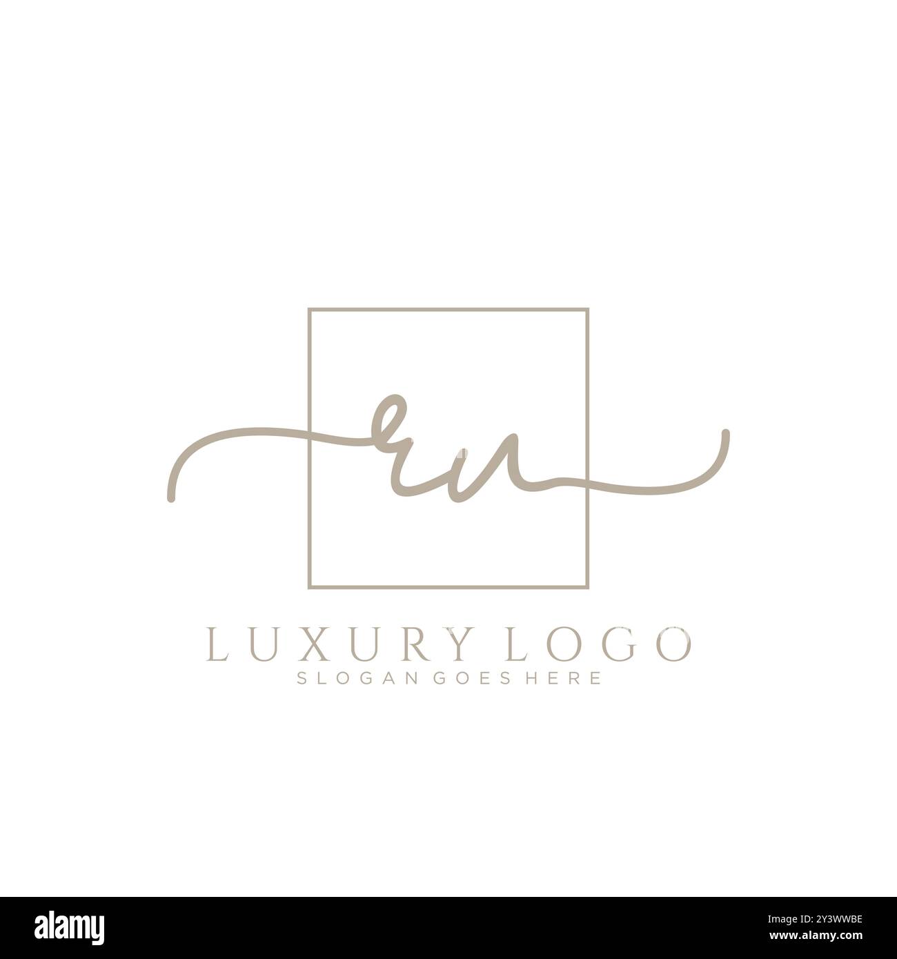 Ru letter logo design Cut Out Stock Images & Pictures - Alamy