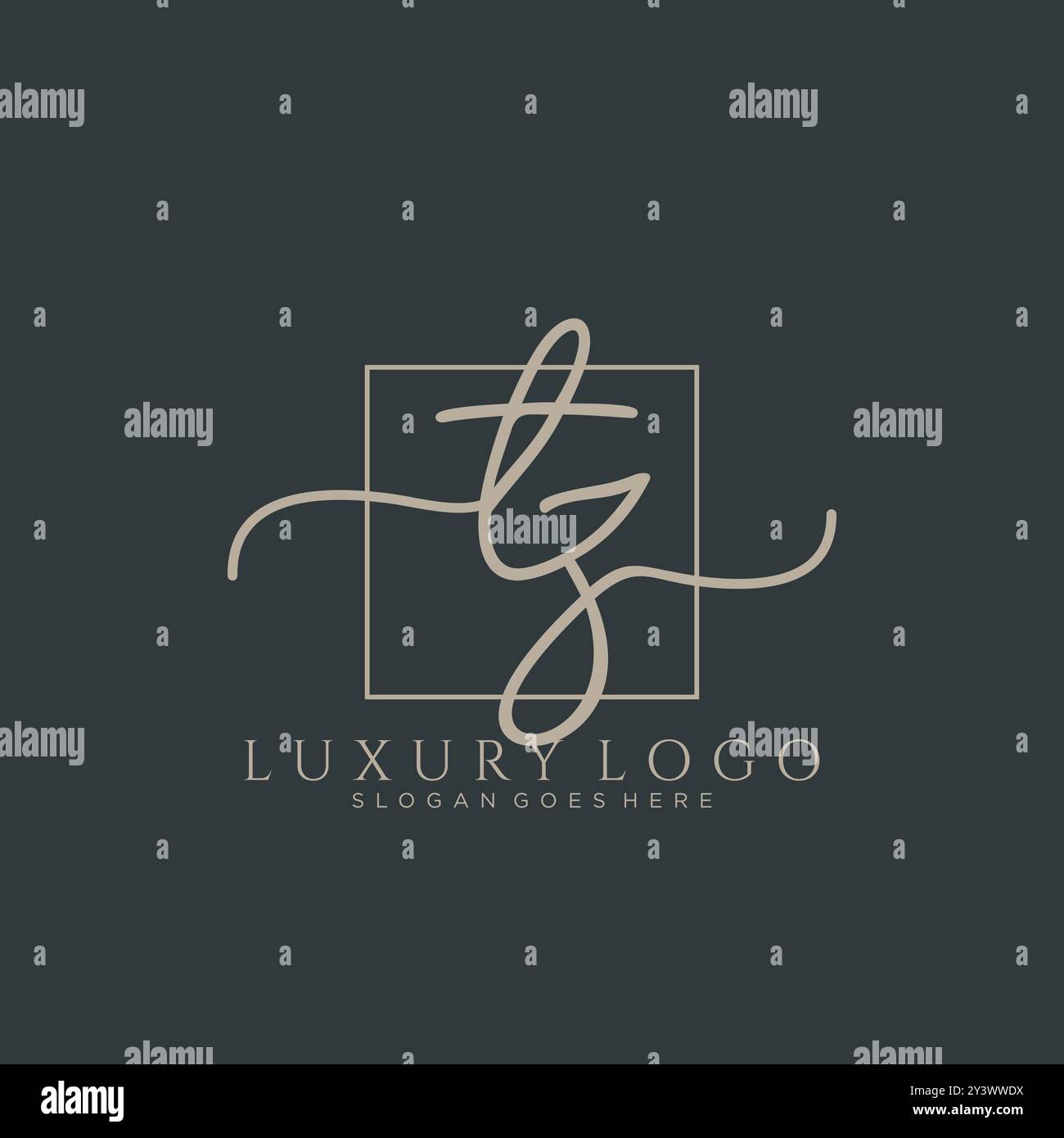 TZ Initial handwriting logo design Stock Vector Image & Art - Alamy