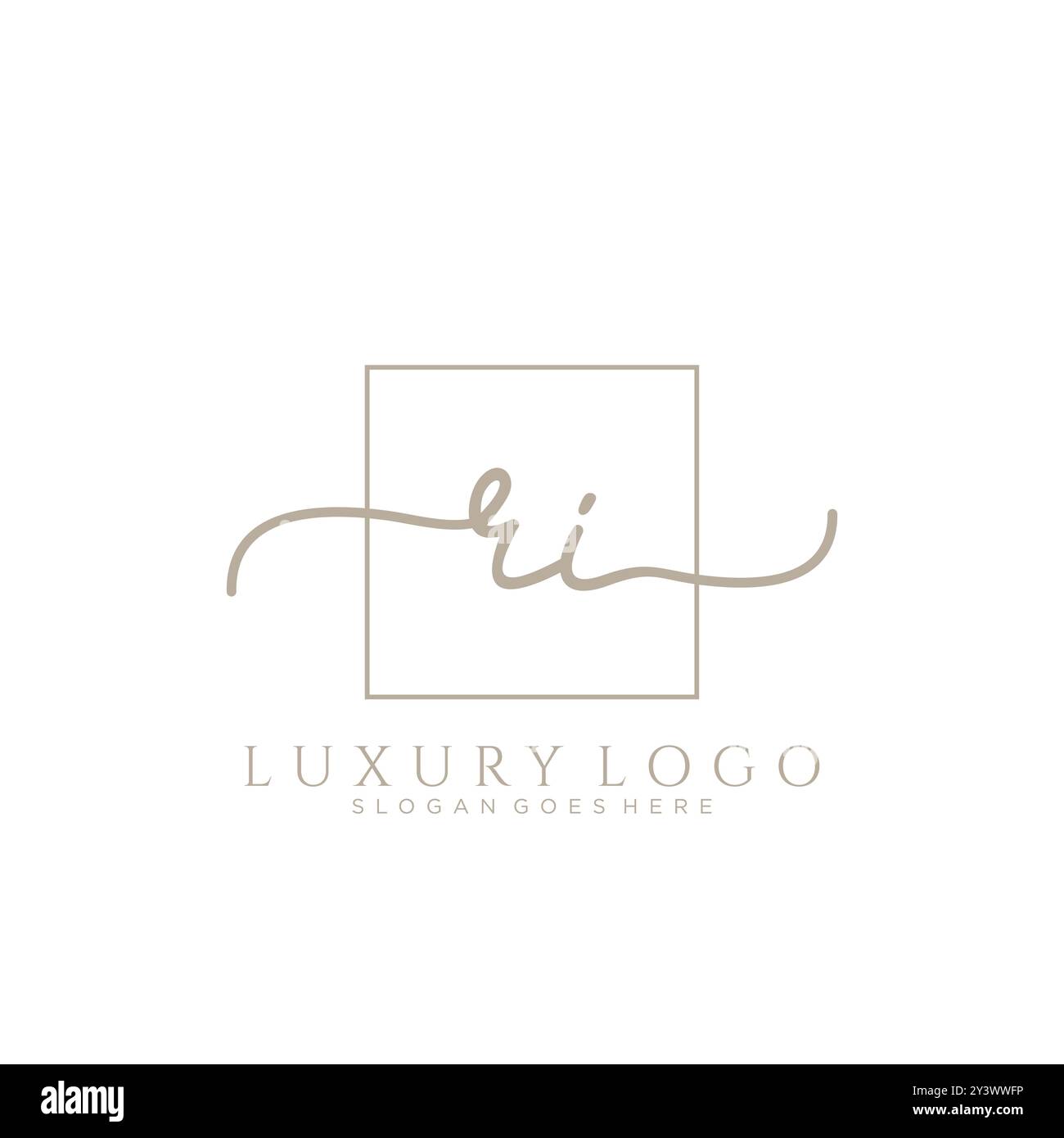 Ri initials logo Stock Vector Images - Alamy