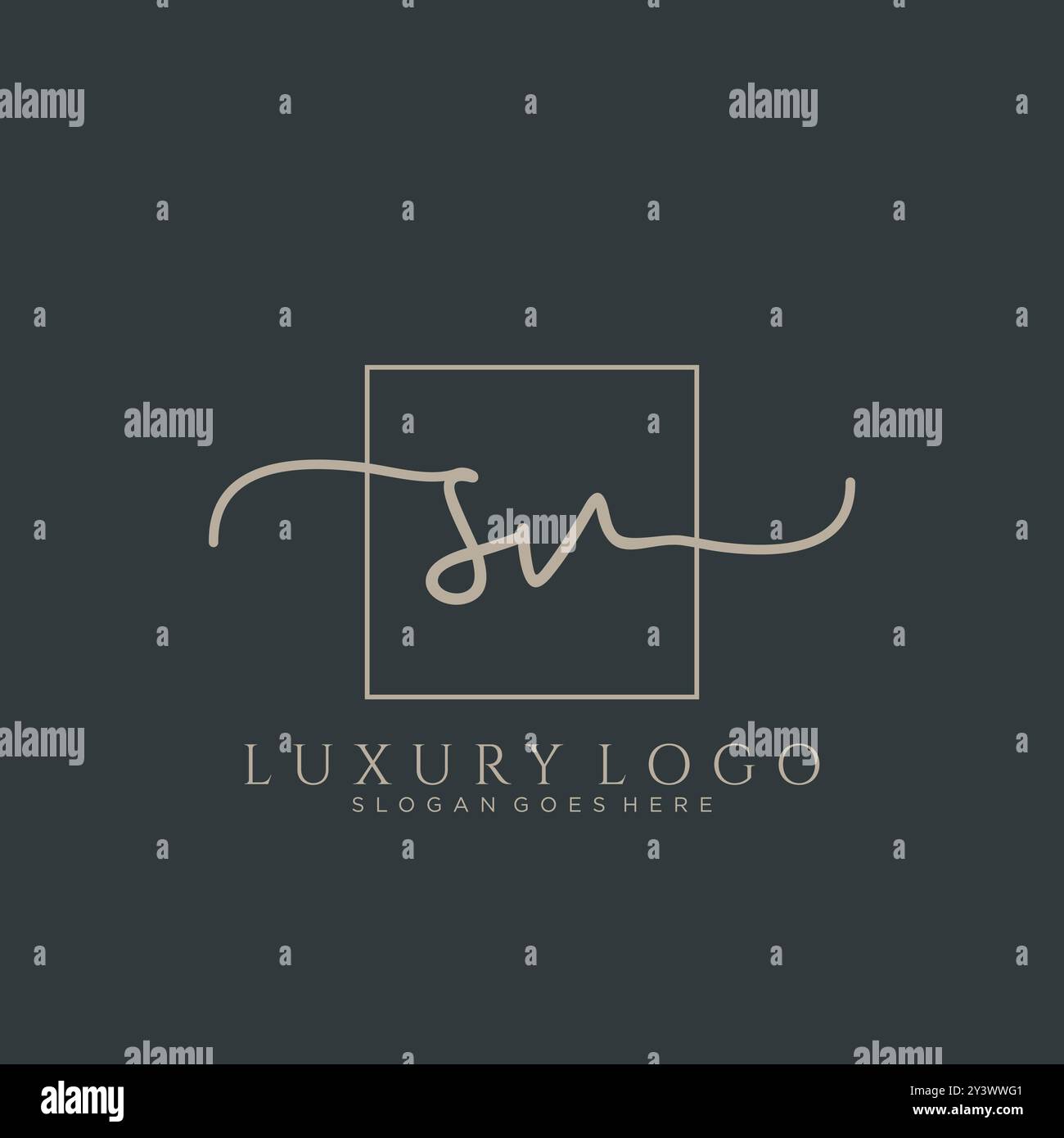 Initial sv logo hi-res stock photography and images - Alamy