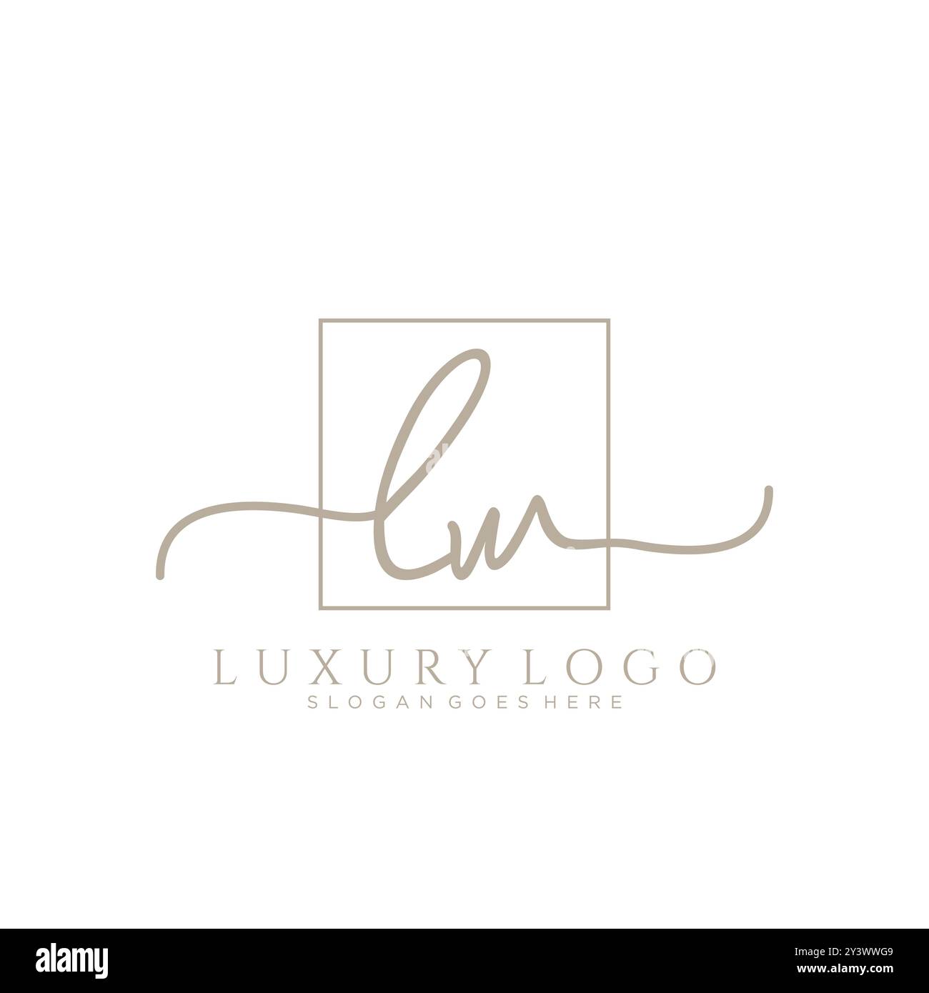 Lw initials logo hi-res stock photography and images - Alamy