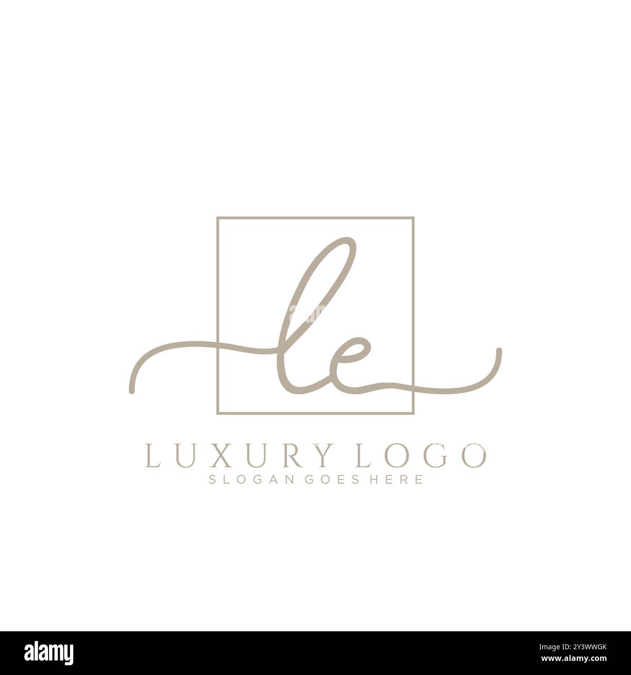 Le initials logo Stock Vector Images - Alamy