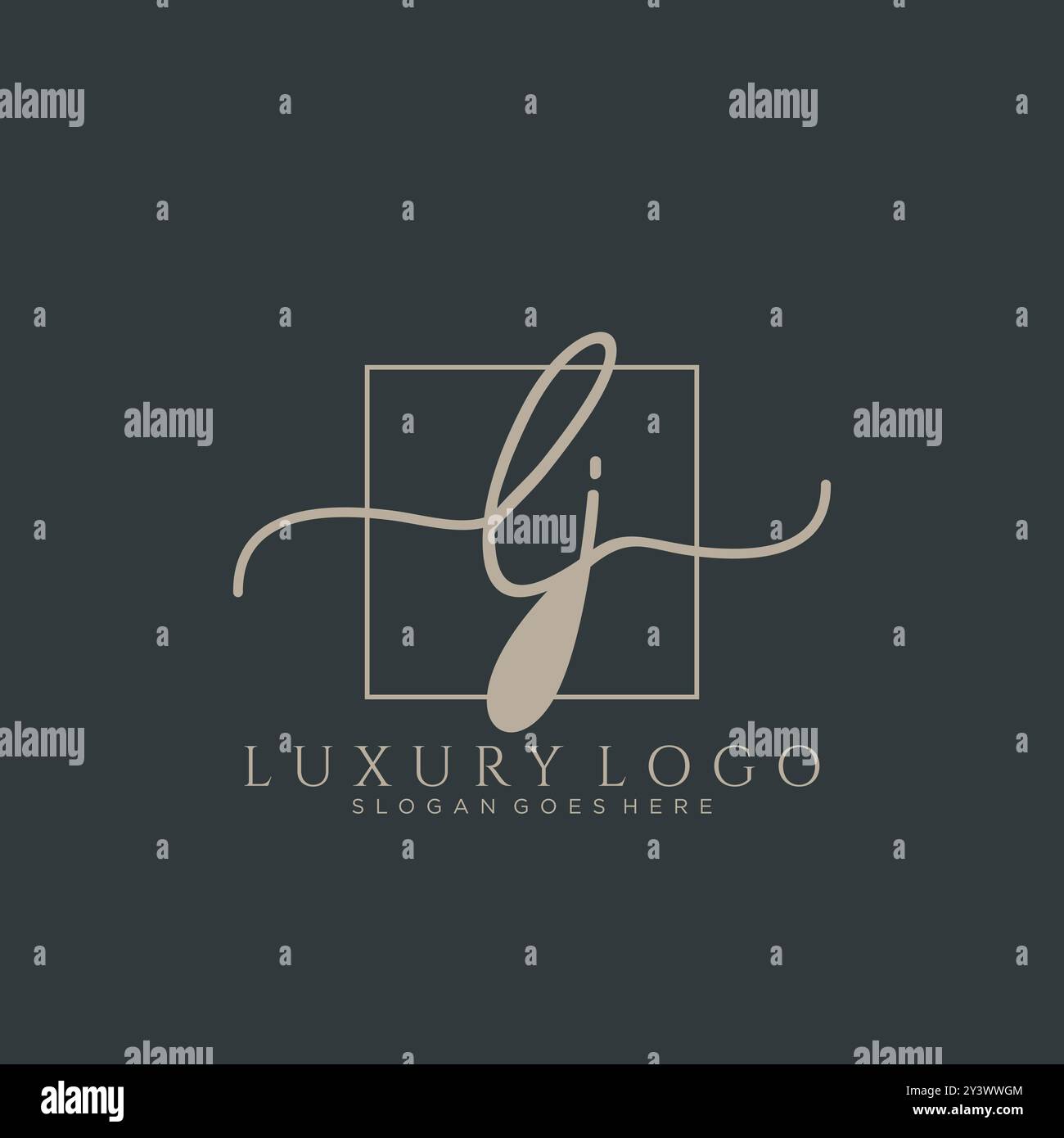 Lj initial Stock Vector Images - Alamy