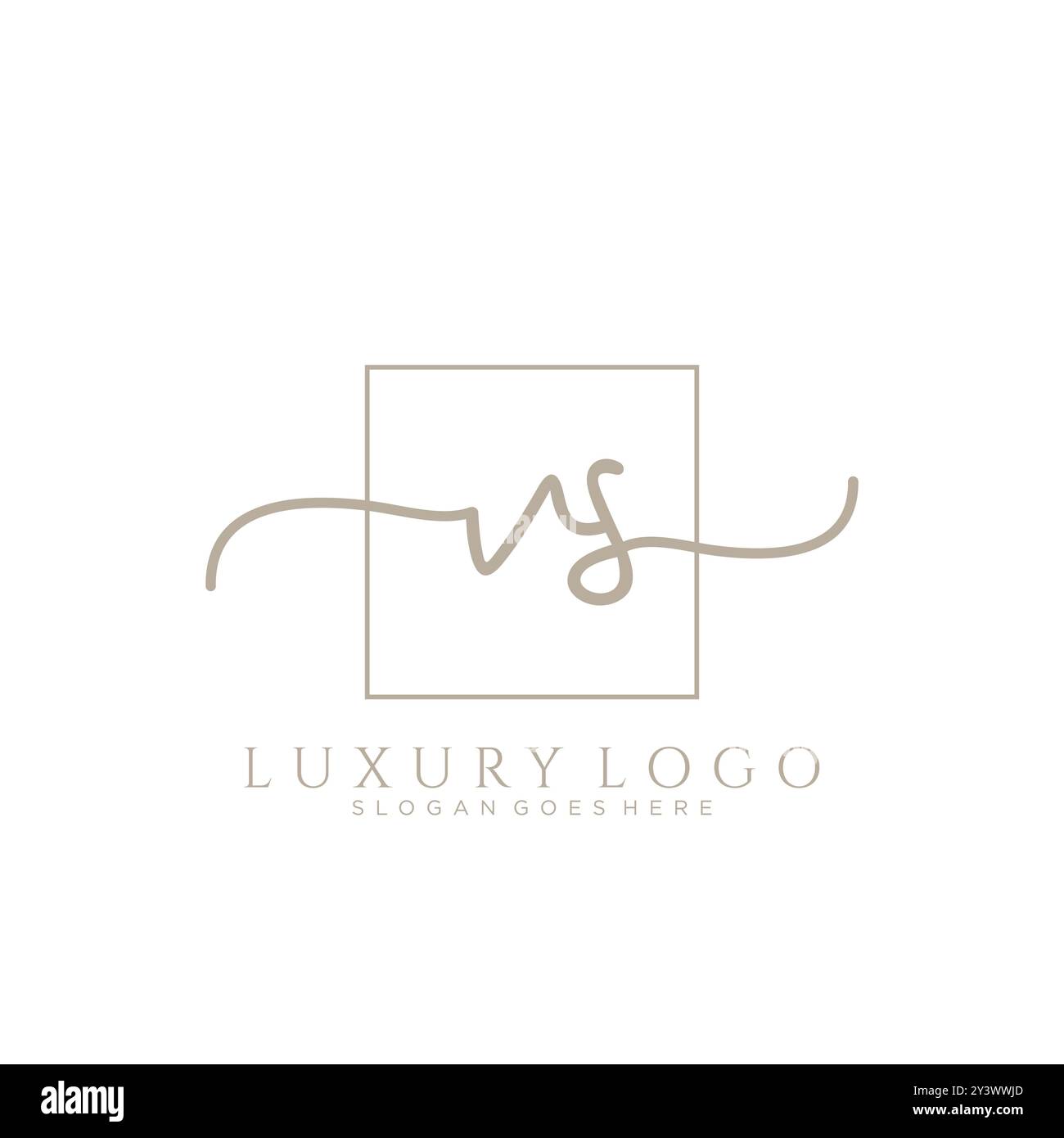 VS Initial handwriting logo design Stock Vector Image & Art - Alamy