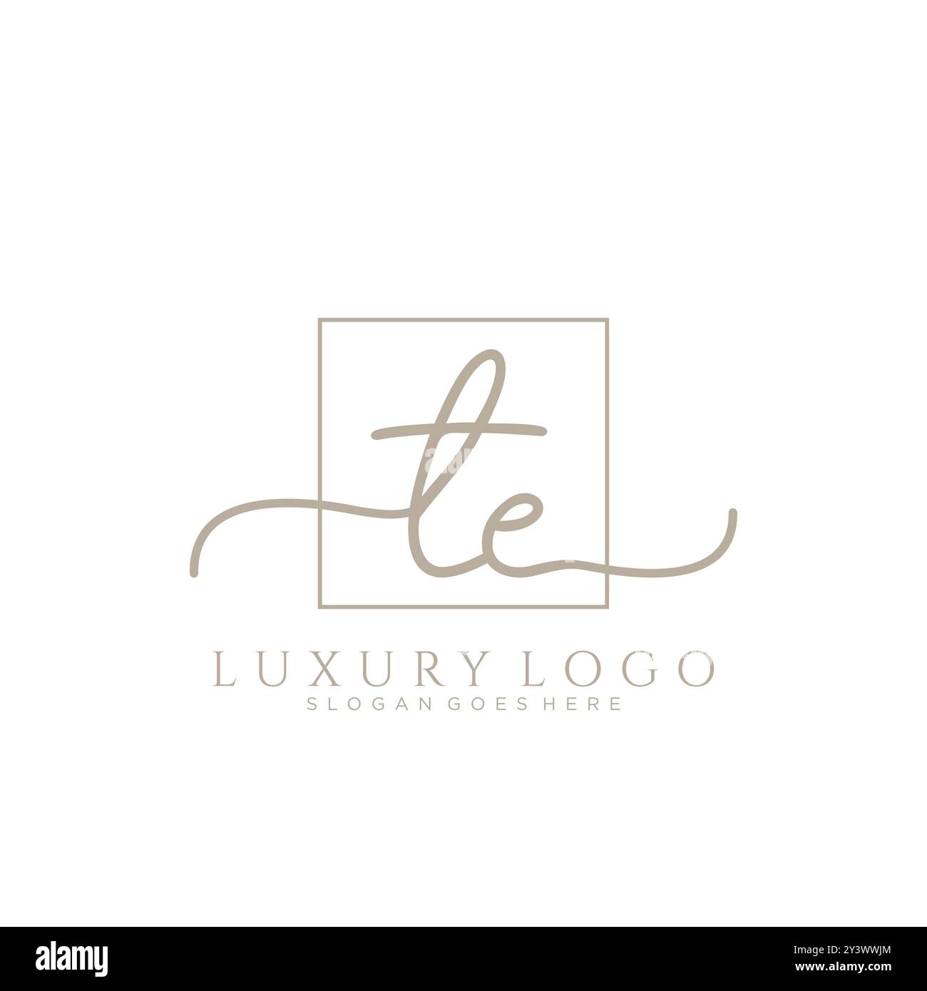 Initial te logo Cut Out Stock Images & Pictures - Alamy