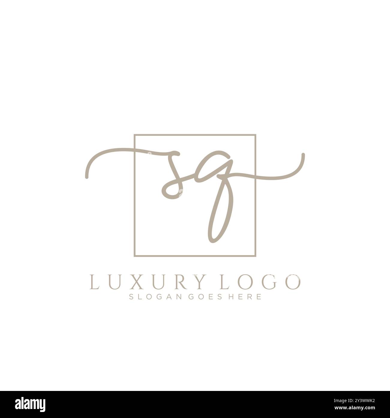 Sq letter logo design Cut Out Stock Images & Pictures - Alamy