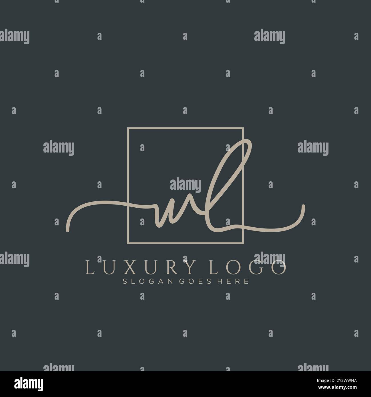 Wl initials Stock Vector Images - Alamy