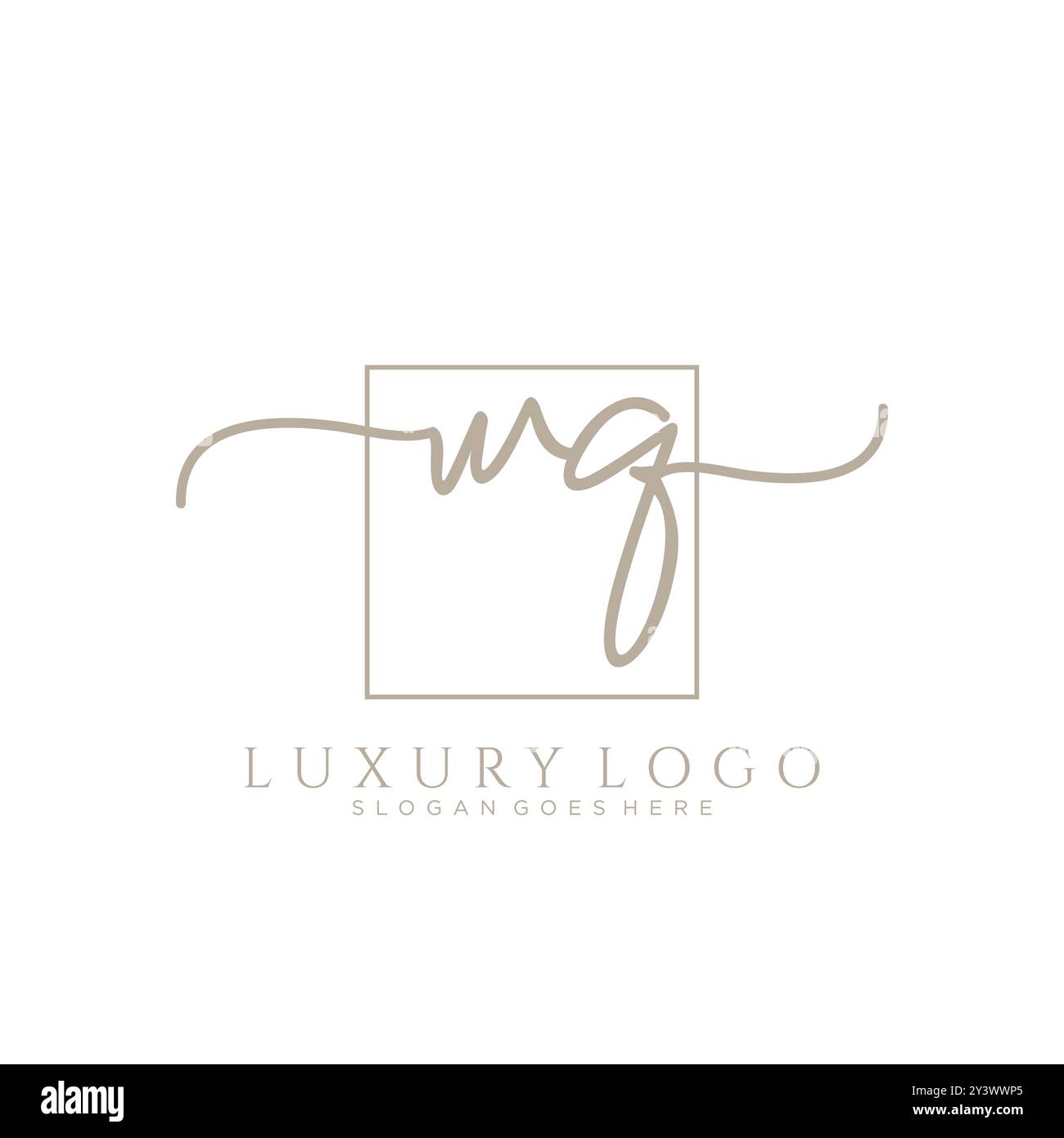 Wq initials logo Stock Vector Images - Alamy