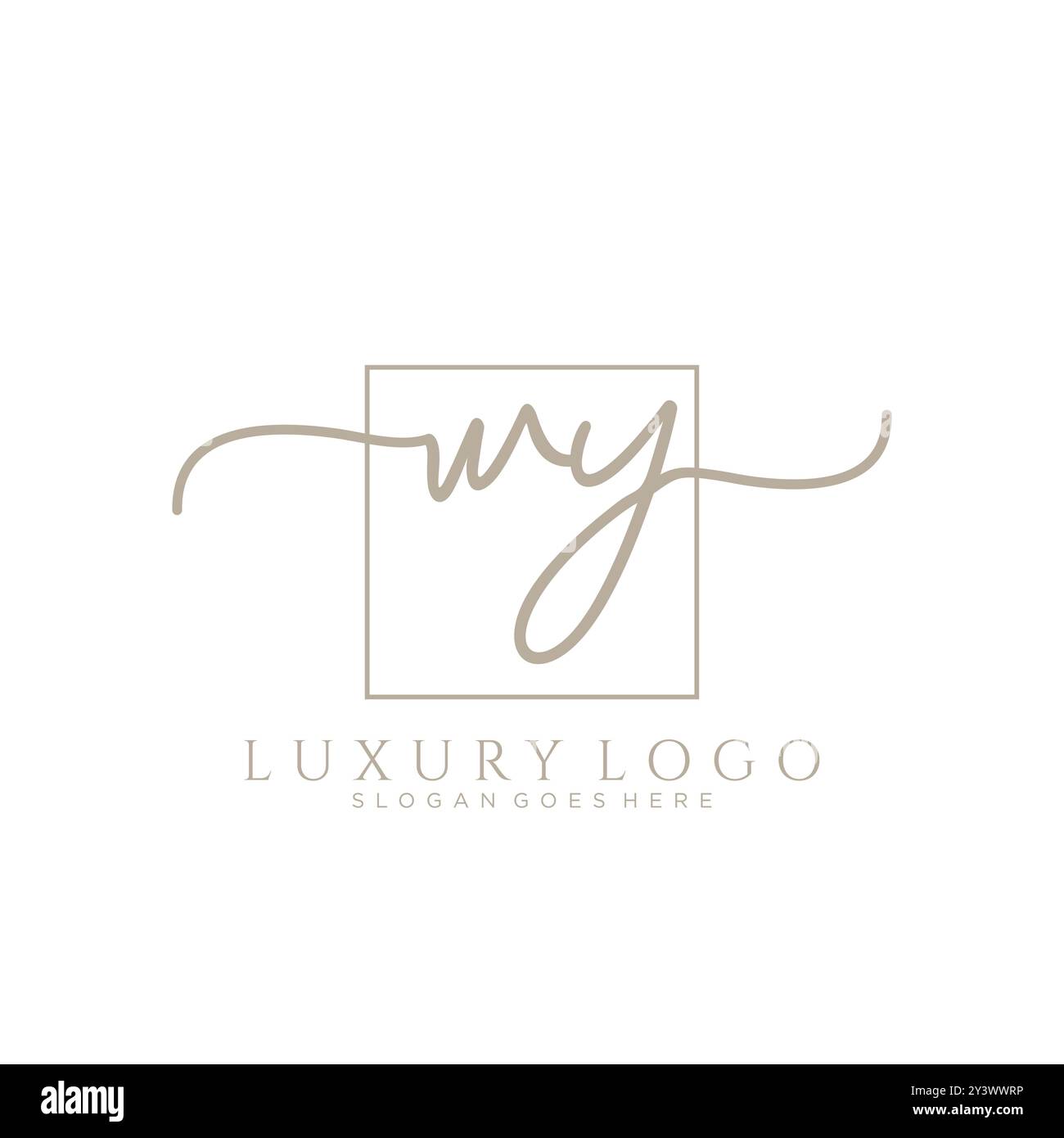 Wy letter logo design Cut Out Stock Images & Pictures - Alamy