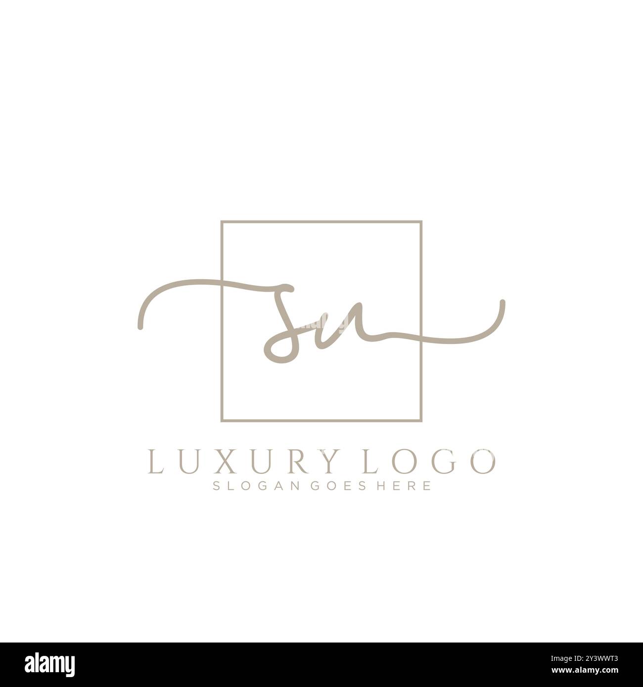 Su initials logo hi-res stock photography and images - Alamy